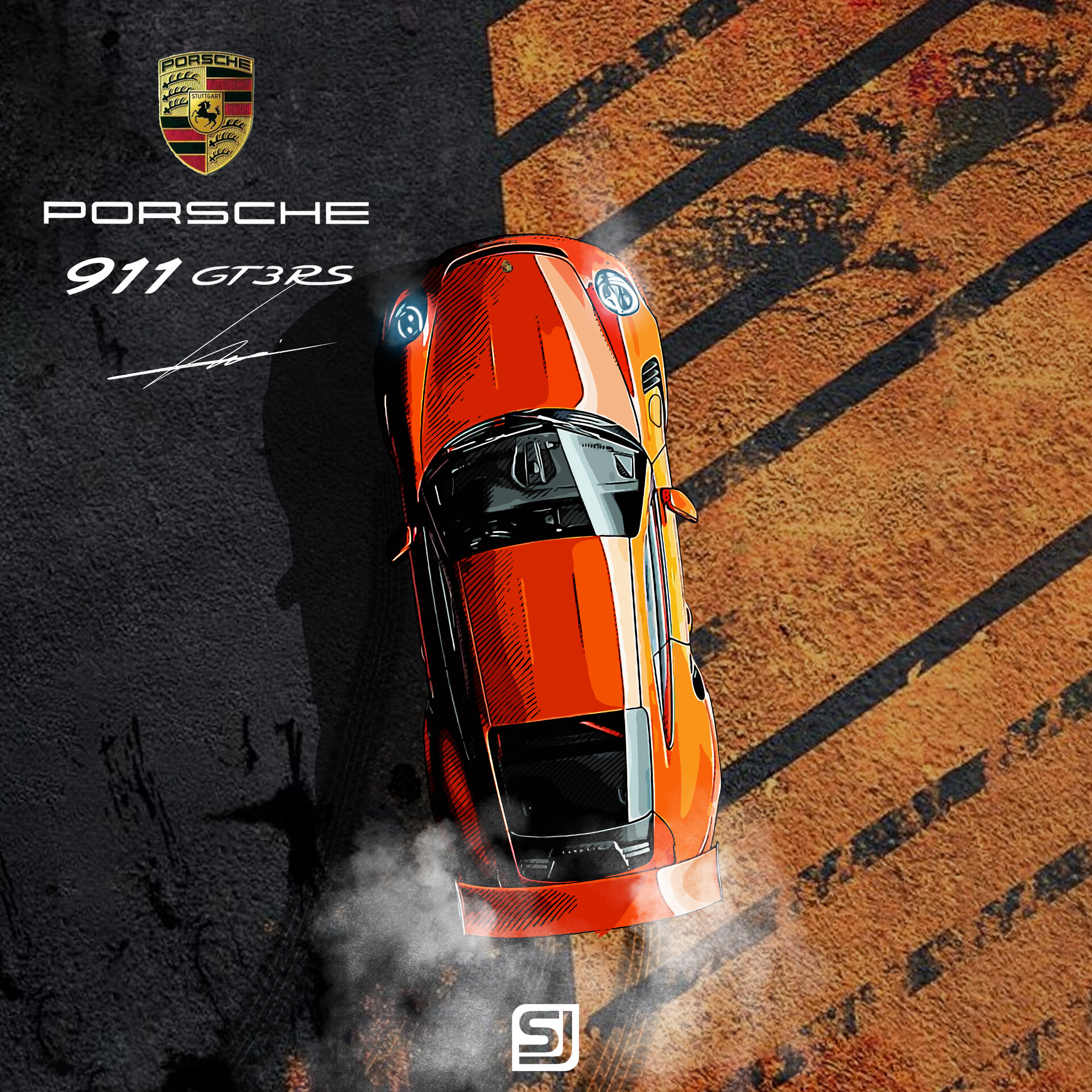 ArtStation - PORSCHE 911 GT3 RS