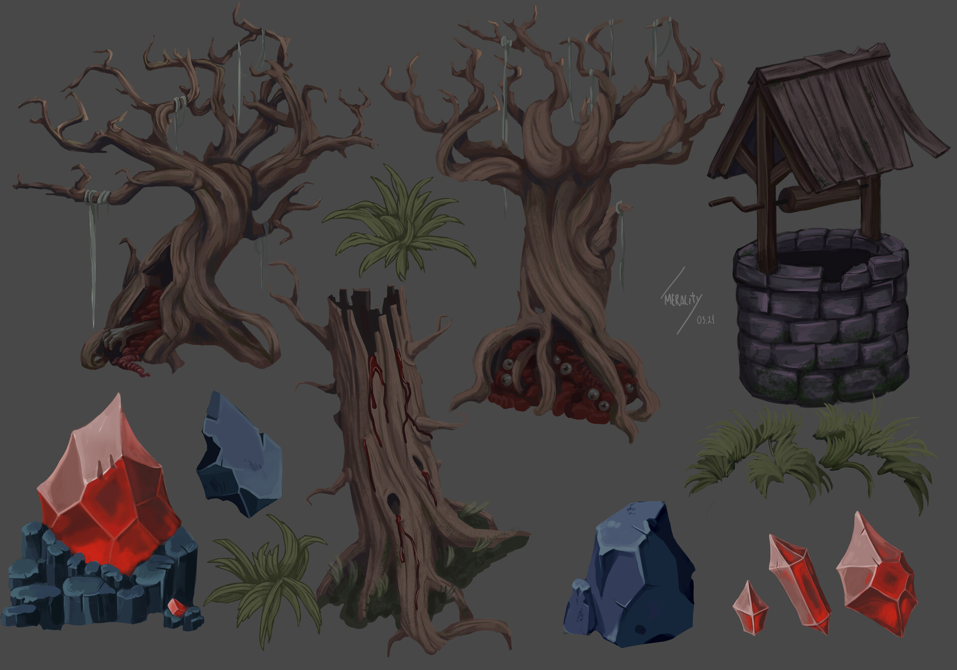 ArtStation - concept environment dark fantasy