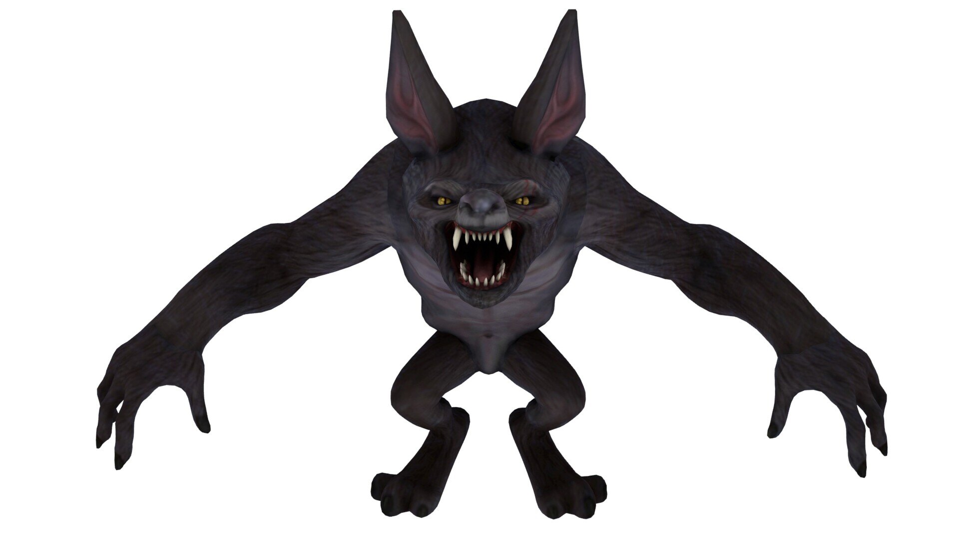 ArtStation - Wolfbat creature improved