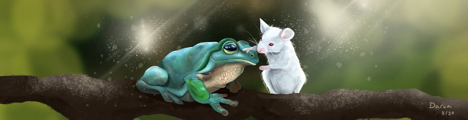 ArtStation - frog and mouse