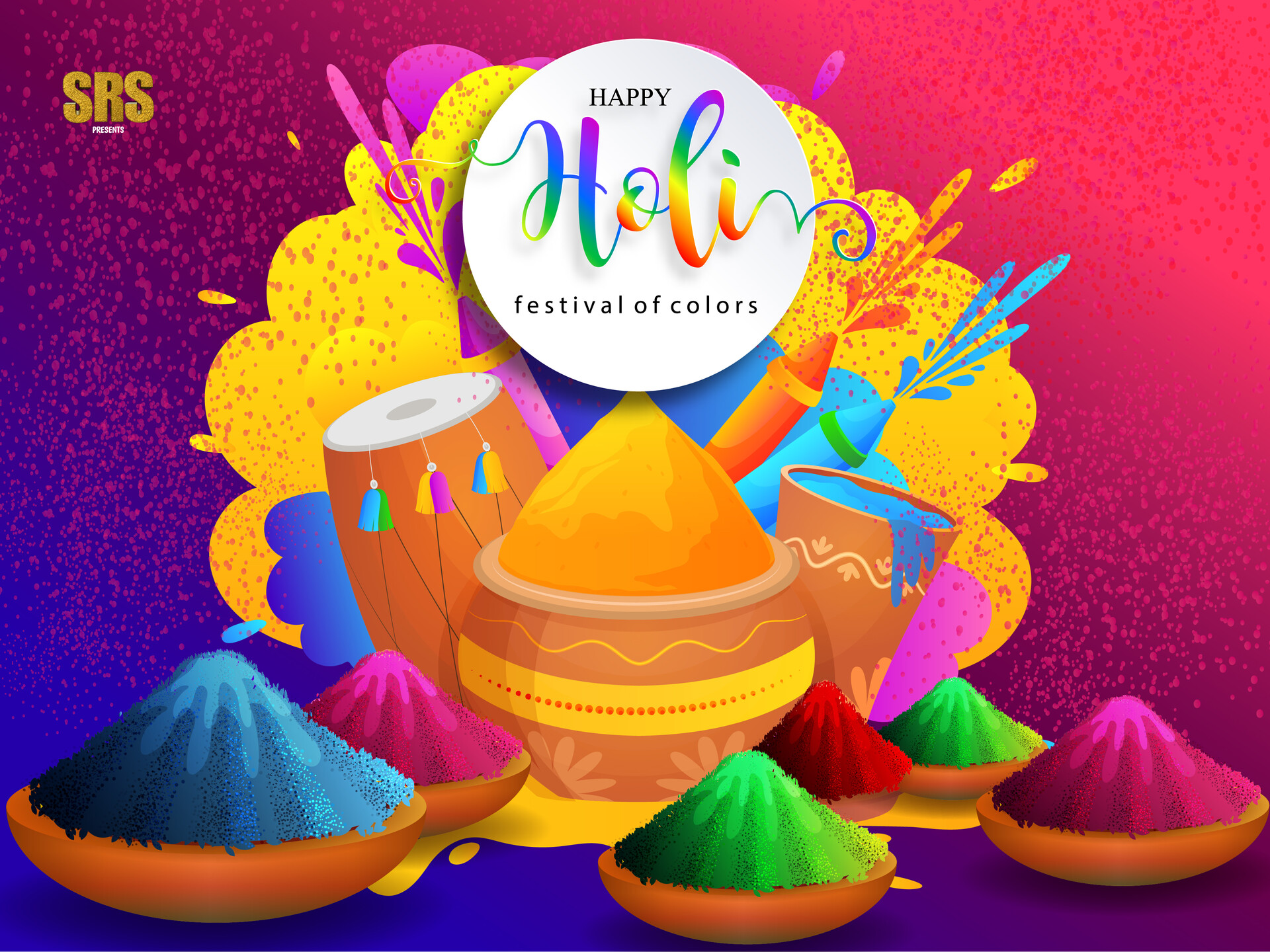 ArtStation - Poster Design of Holi