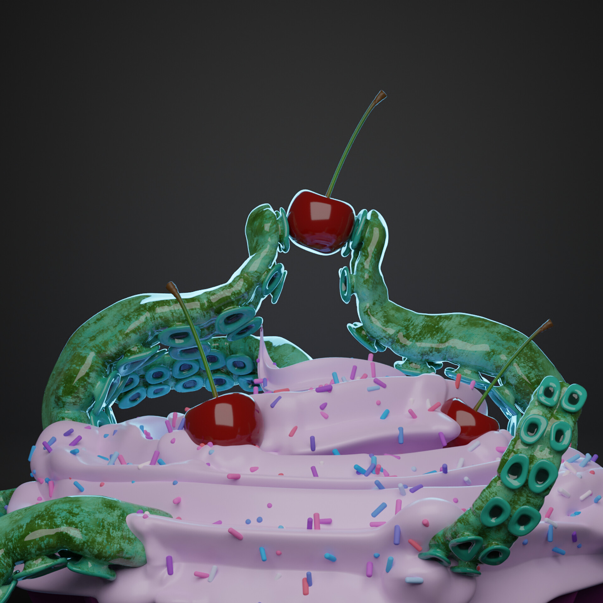 ArtStation - Tentacle Cake