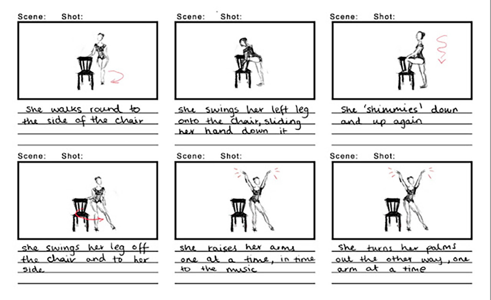 Izzy Morrison - Burlesque Dance Mocap Storyboard