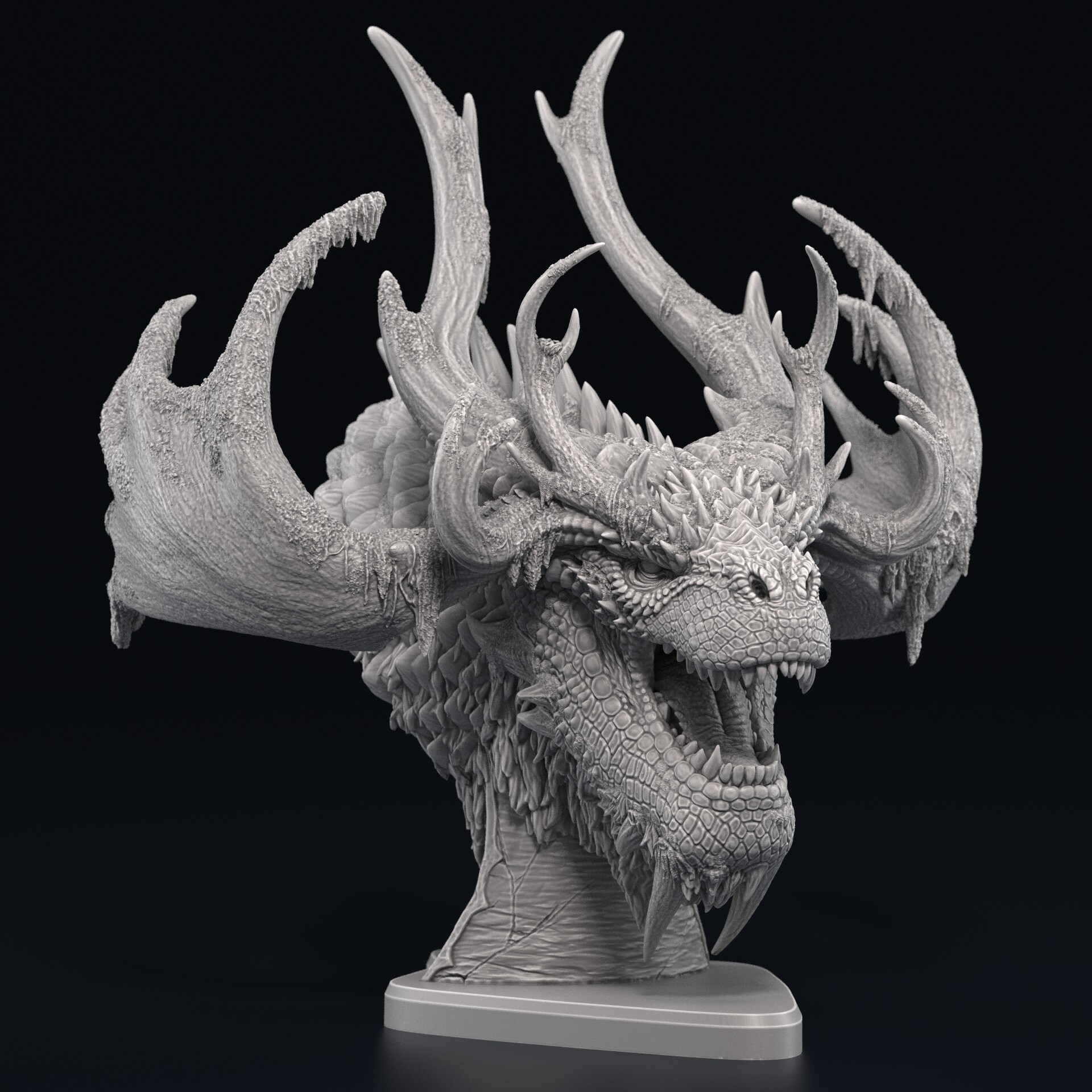 ArtStation - Forest Dragon - Miniature