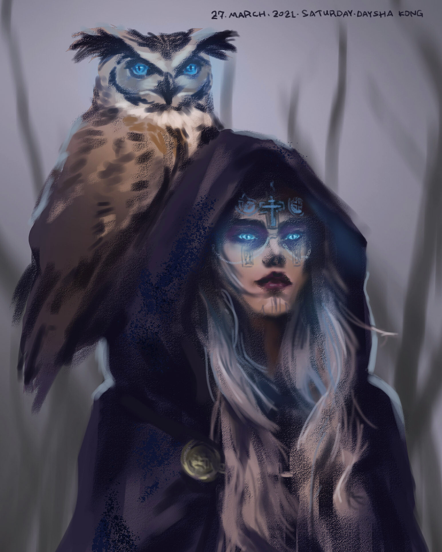 ArtStation - Were-owl also eye changer