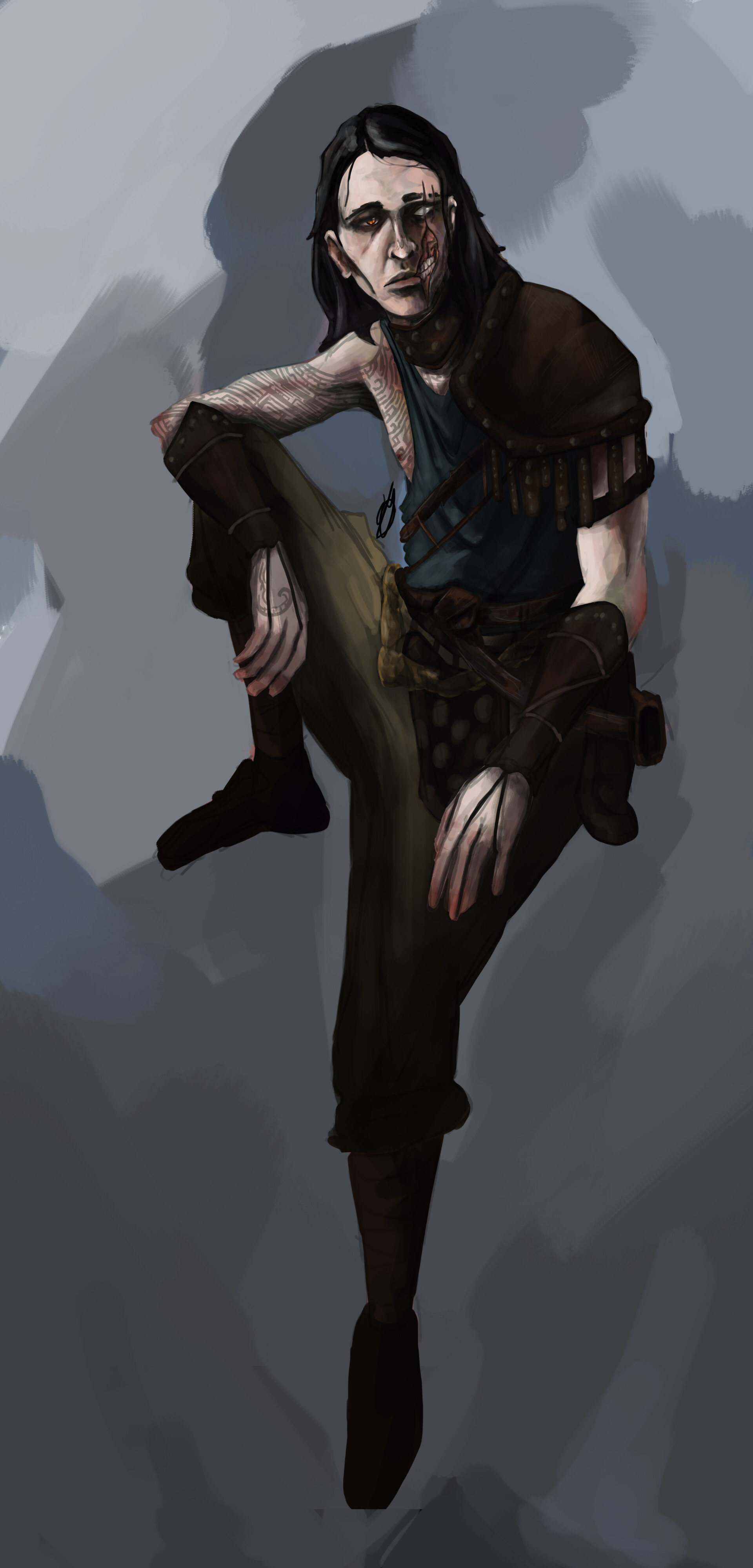 ArtStation - Scarred Rogue Concept Painting