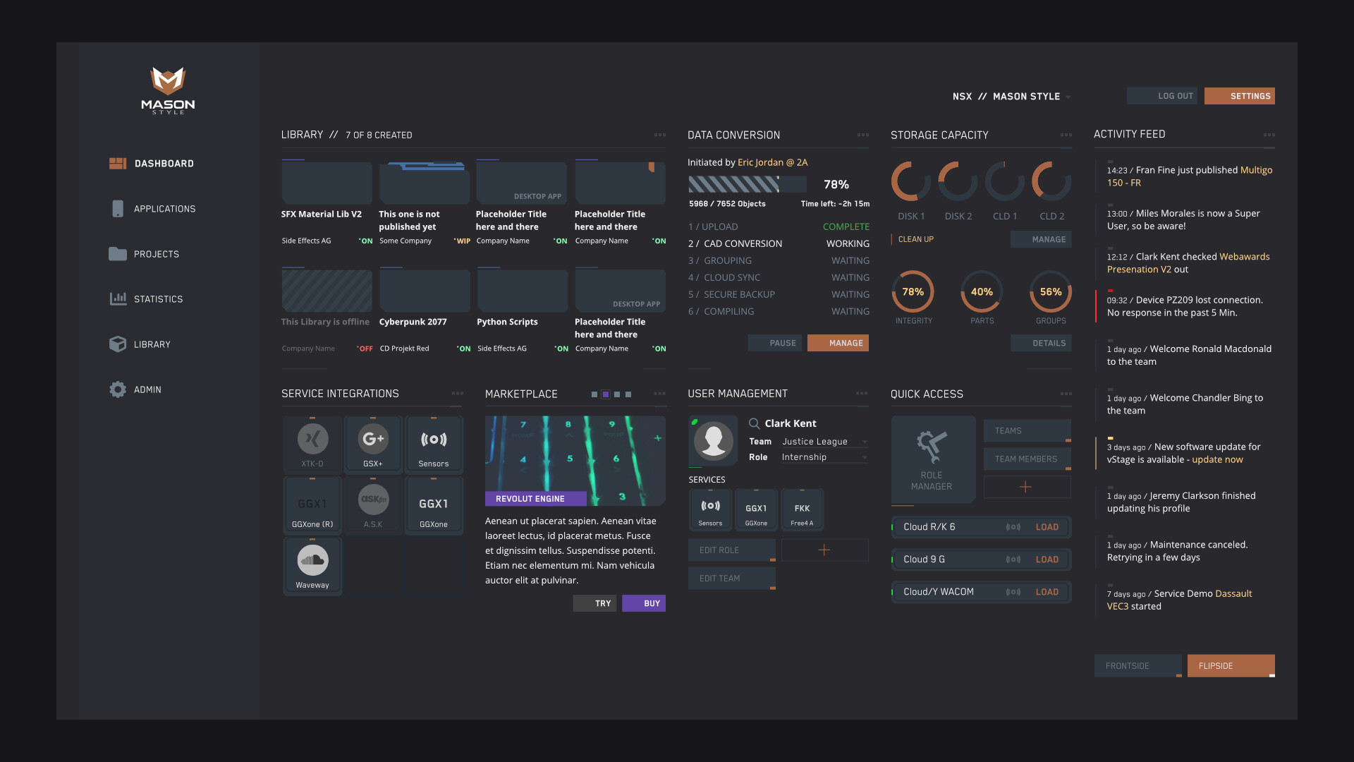 ArtStation - Dashboard Concept