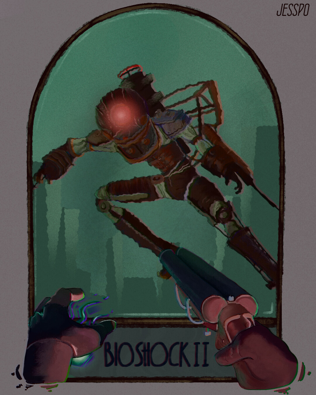 Grace - 2 - Bioshock 2 - Video Game Art Challenge