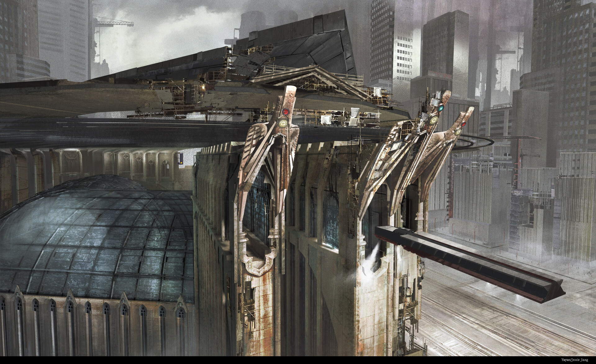 ArtStation - Station of the unfinished city