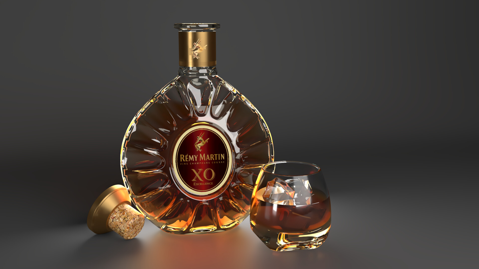 ArtStation - Remy Martin XO- 3d modeling