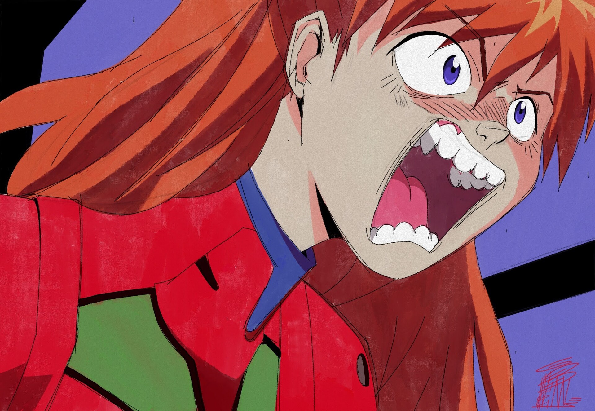 ArtStation - Asuka Langley Soryu redraw