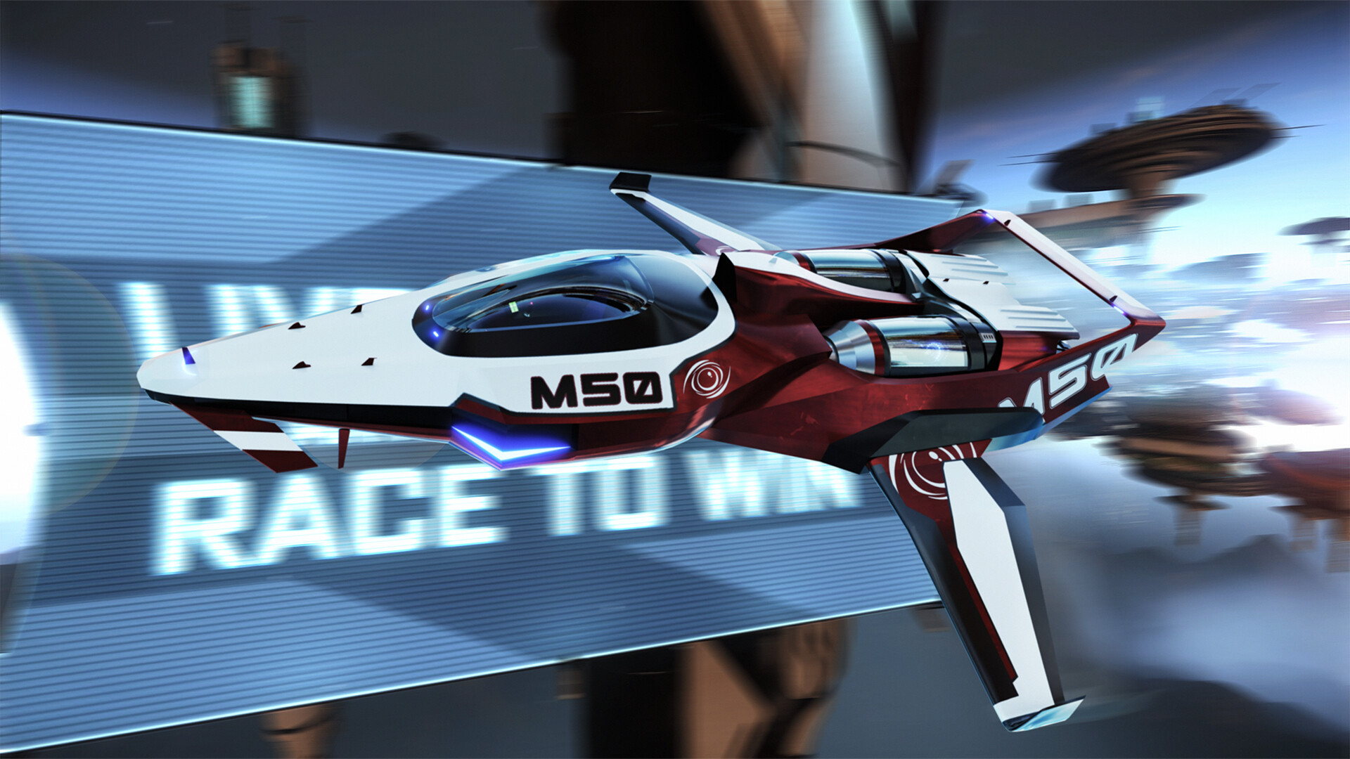 Paul Conti - Origin M50 Star Citizen fan art - 3d Modeling