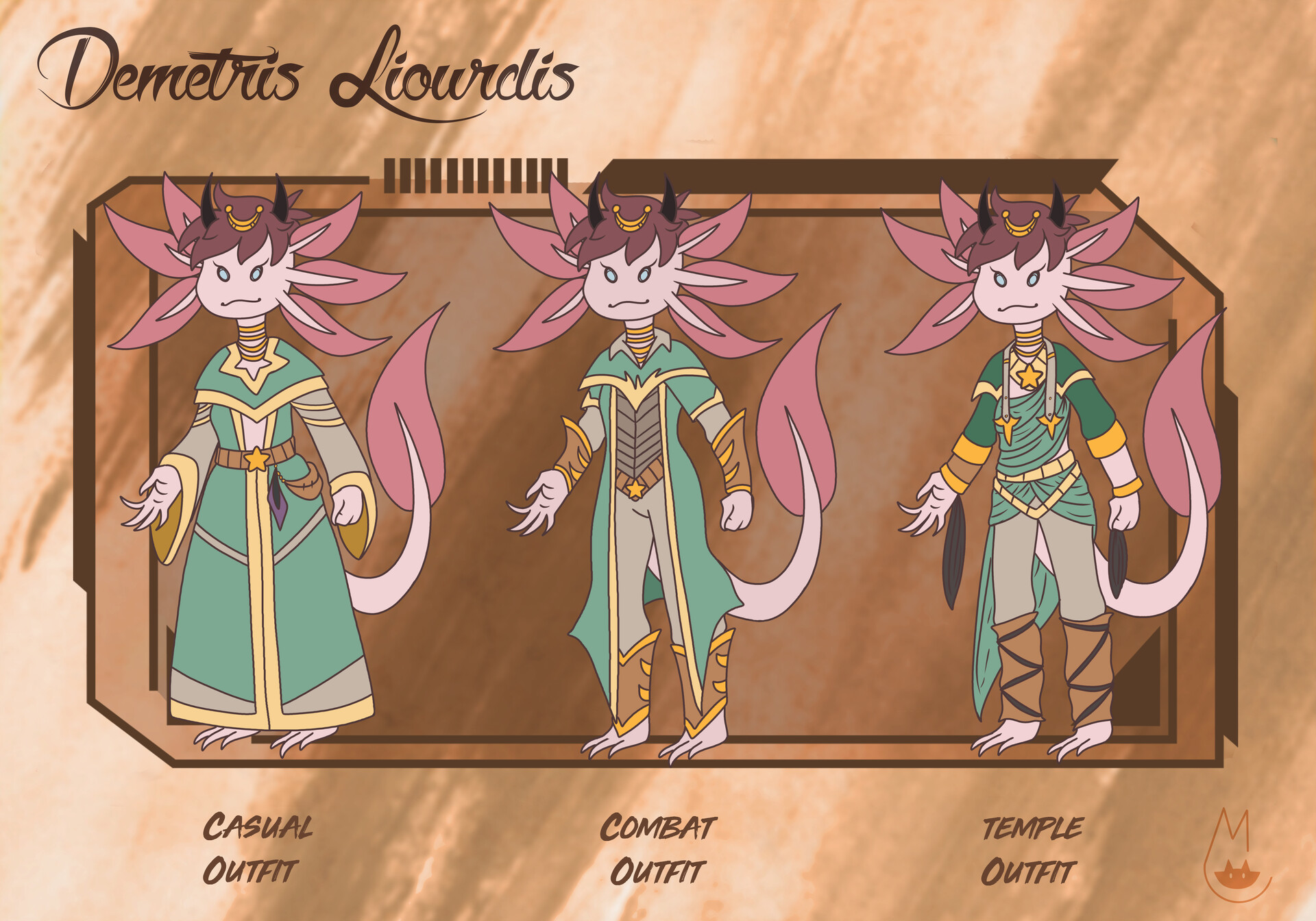 ArtStation - Demetrius Liourdis Character Reference Sheet