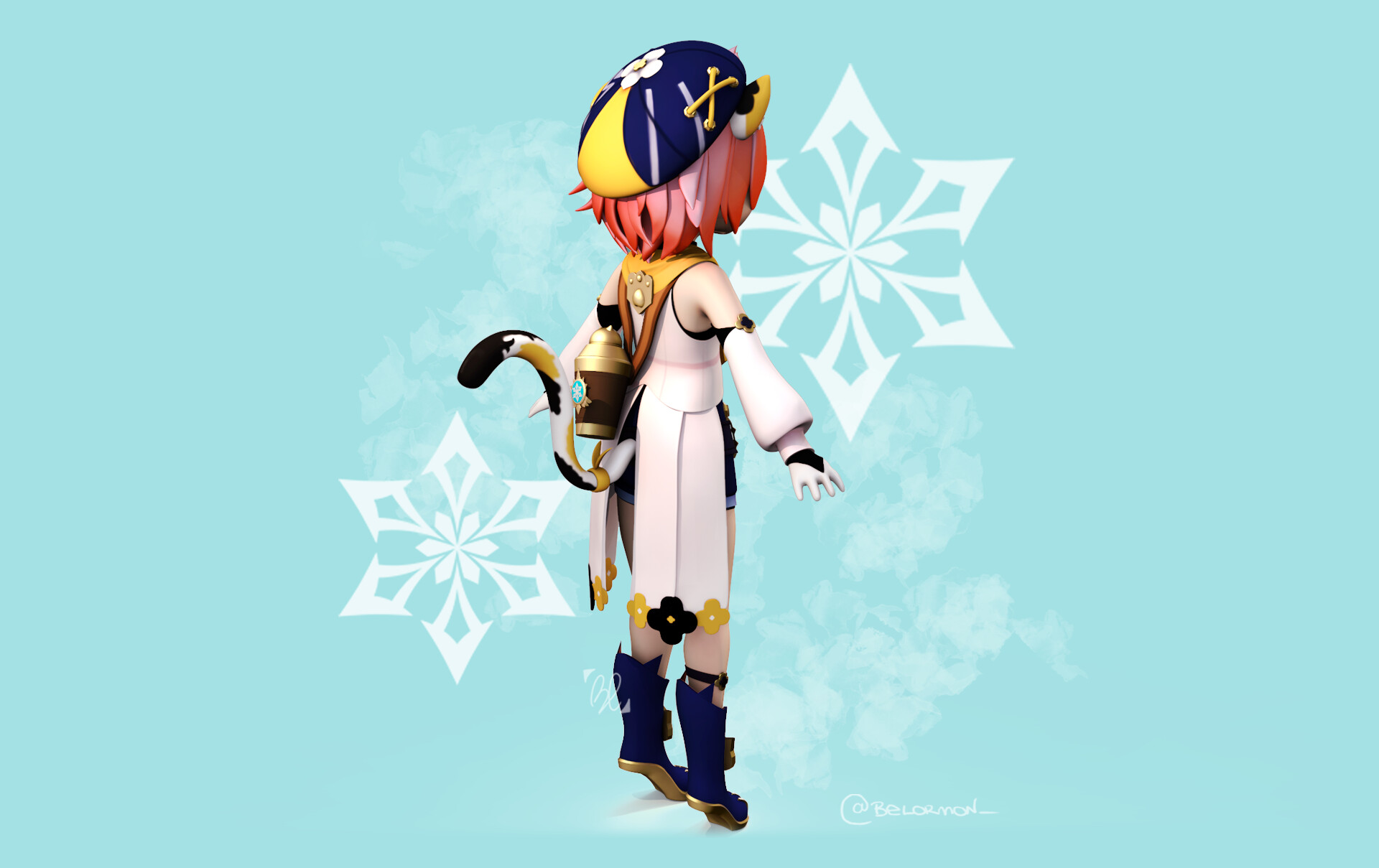 Belén Ortega M. - Diona - Genshin Impact Fan Art