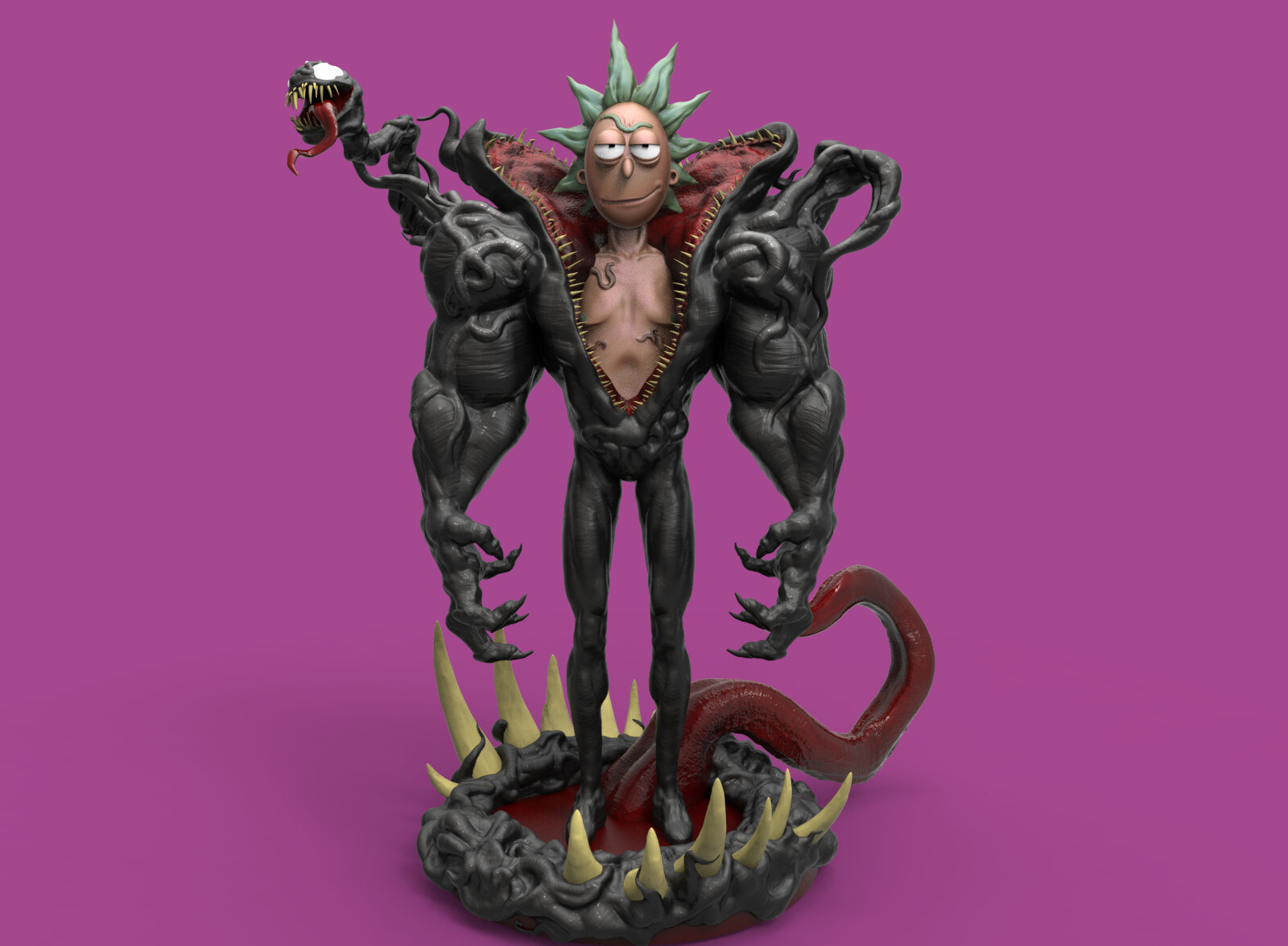 ArtStation - Venom-Rick на основе арта @mjhiblenart