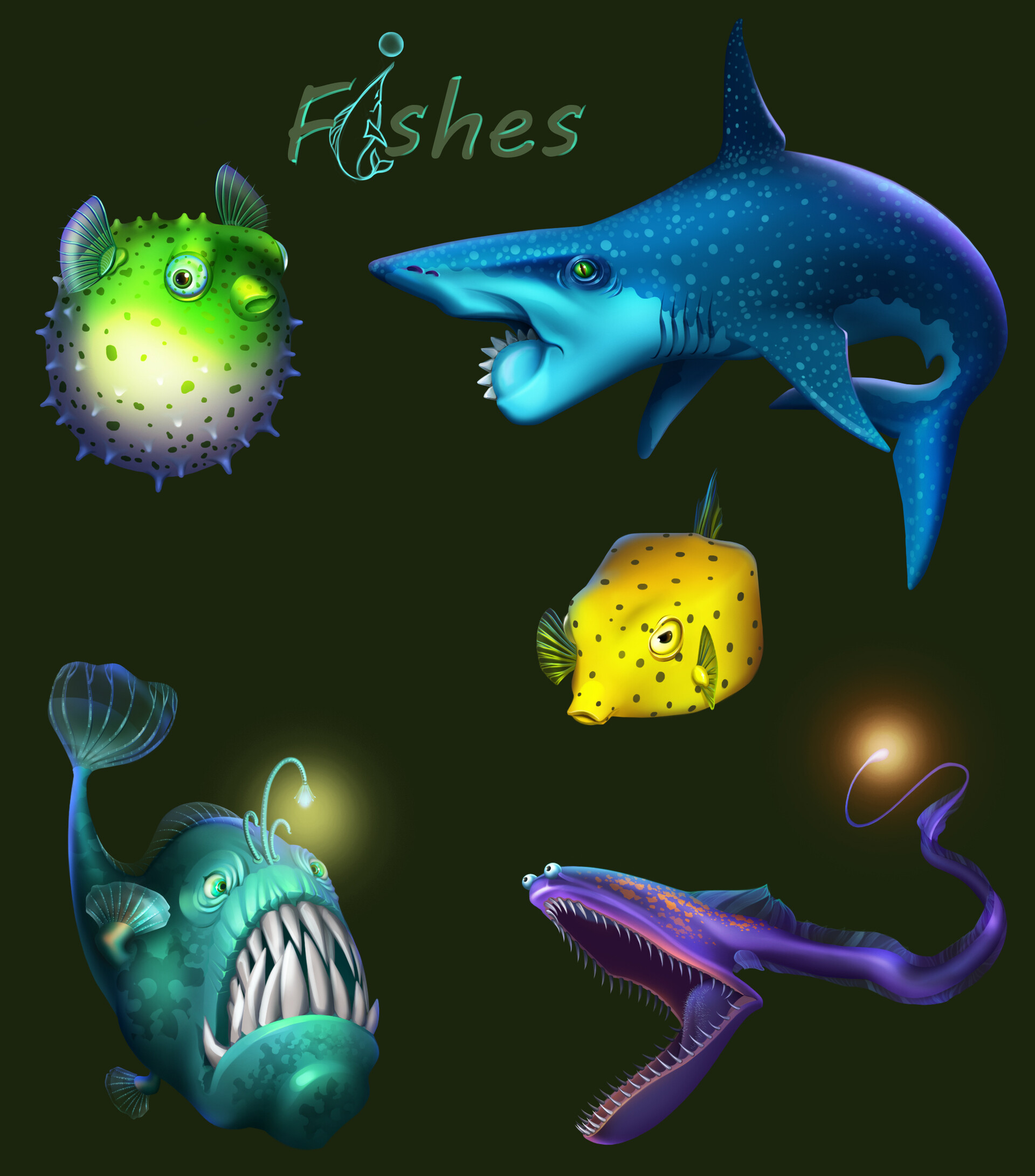 ArtStation - Fishes