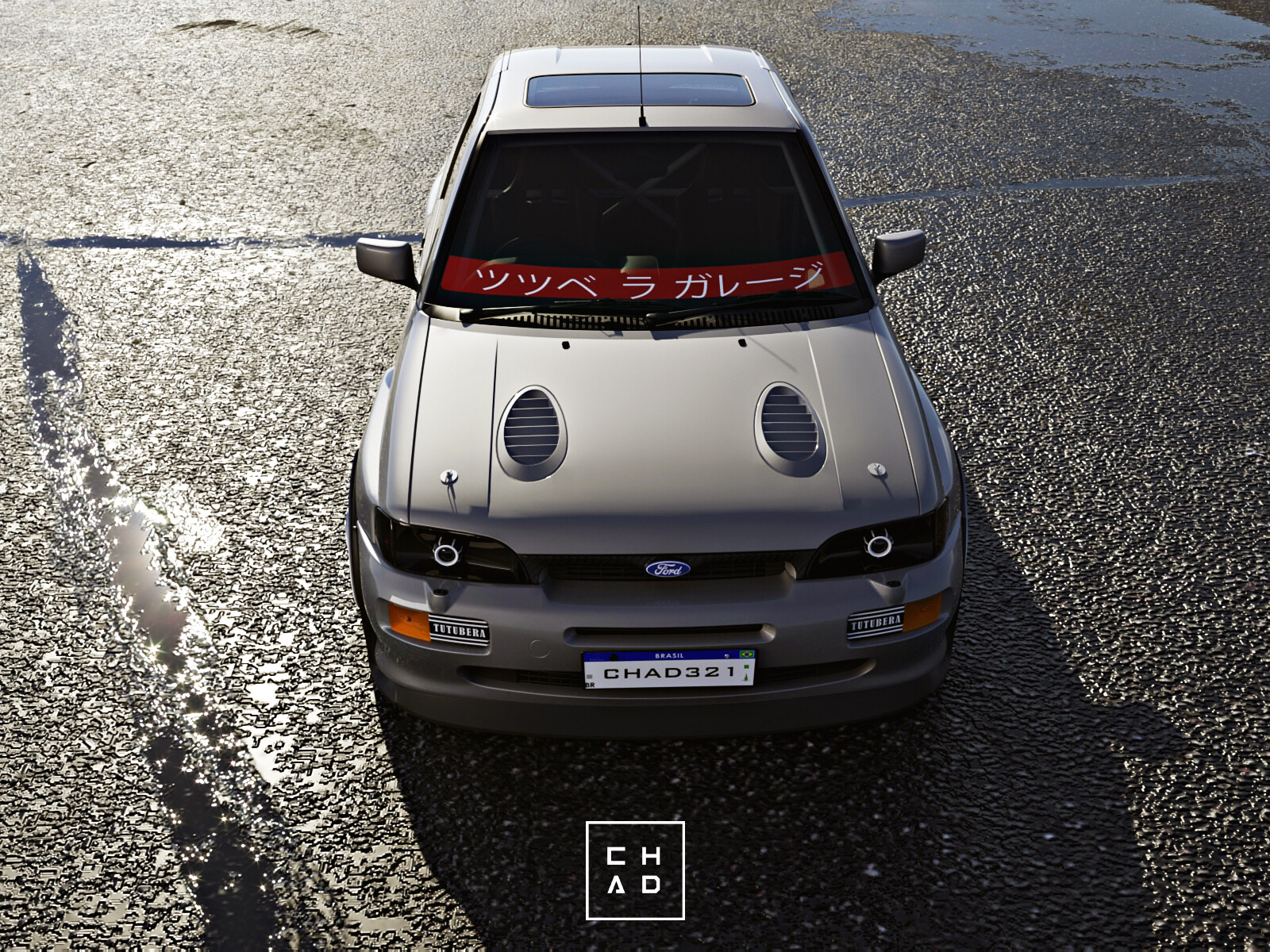ArtStation - Ford Escort RS Cosworth