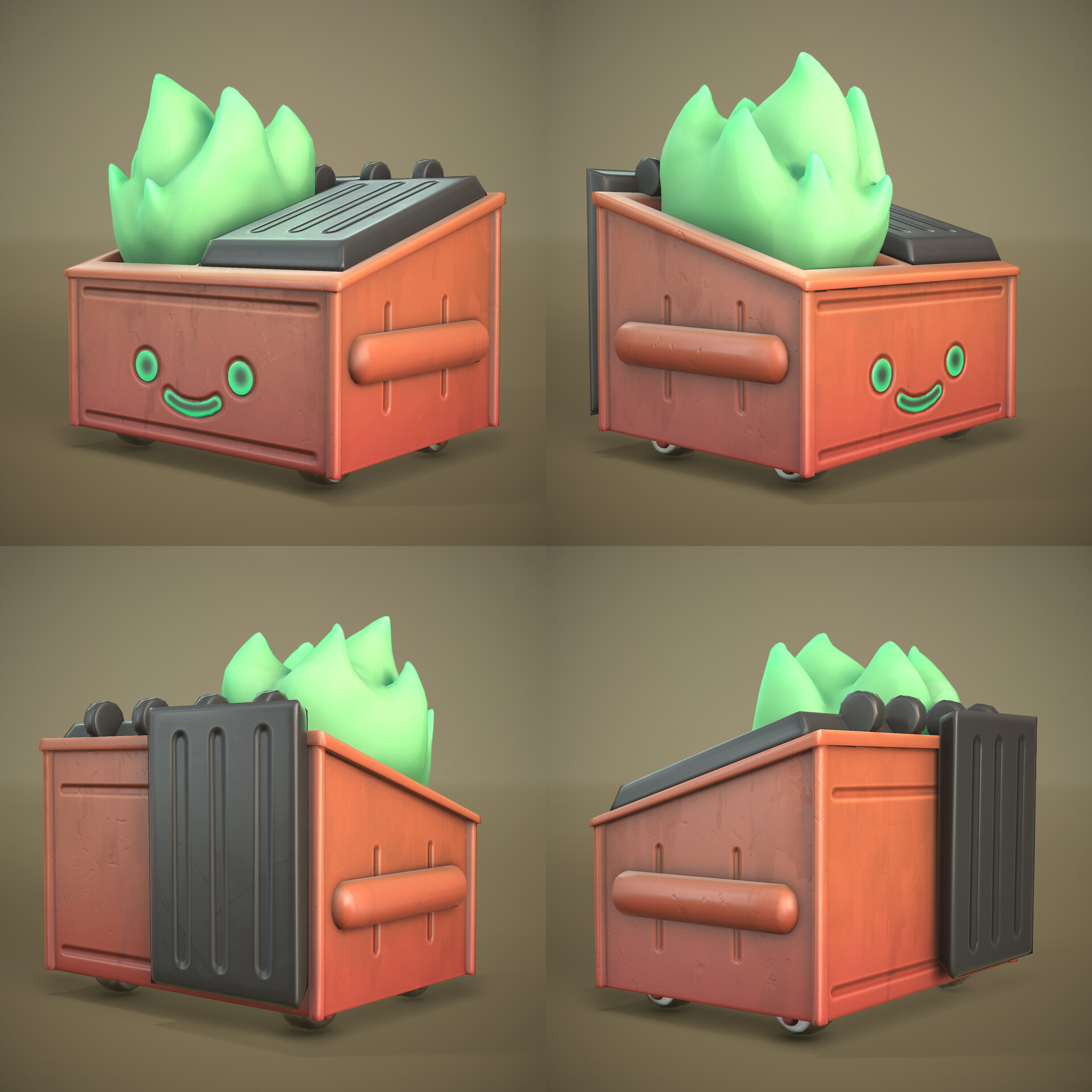 ArtStation - Stylized Fire-box