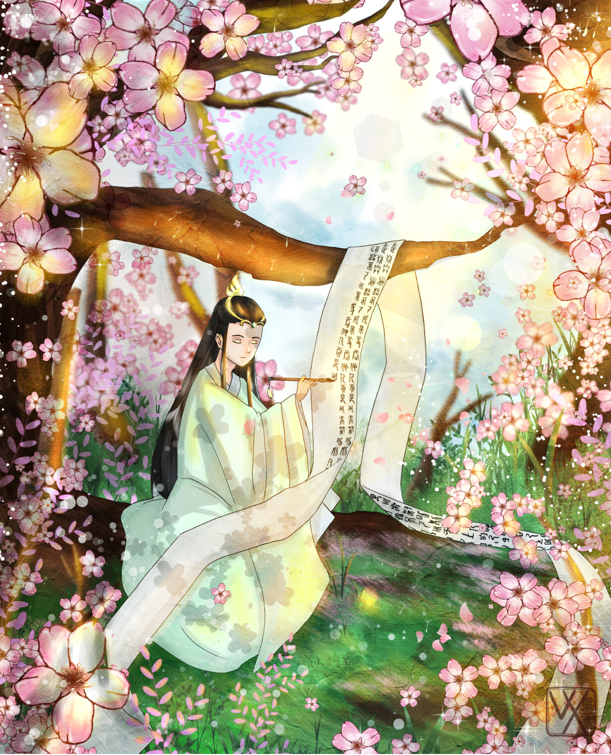 ArtStation - Calligraphy Under the Sun