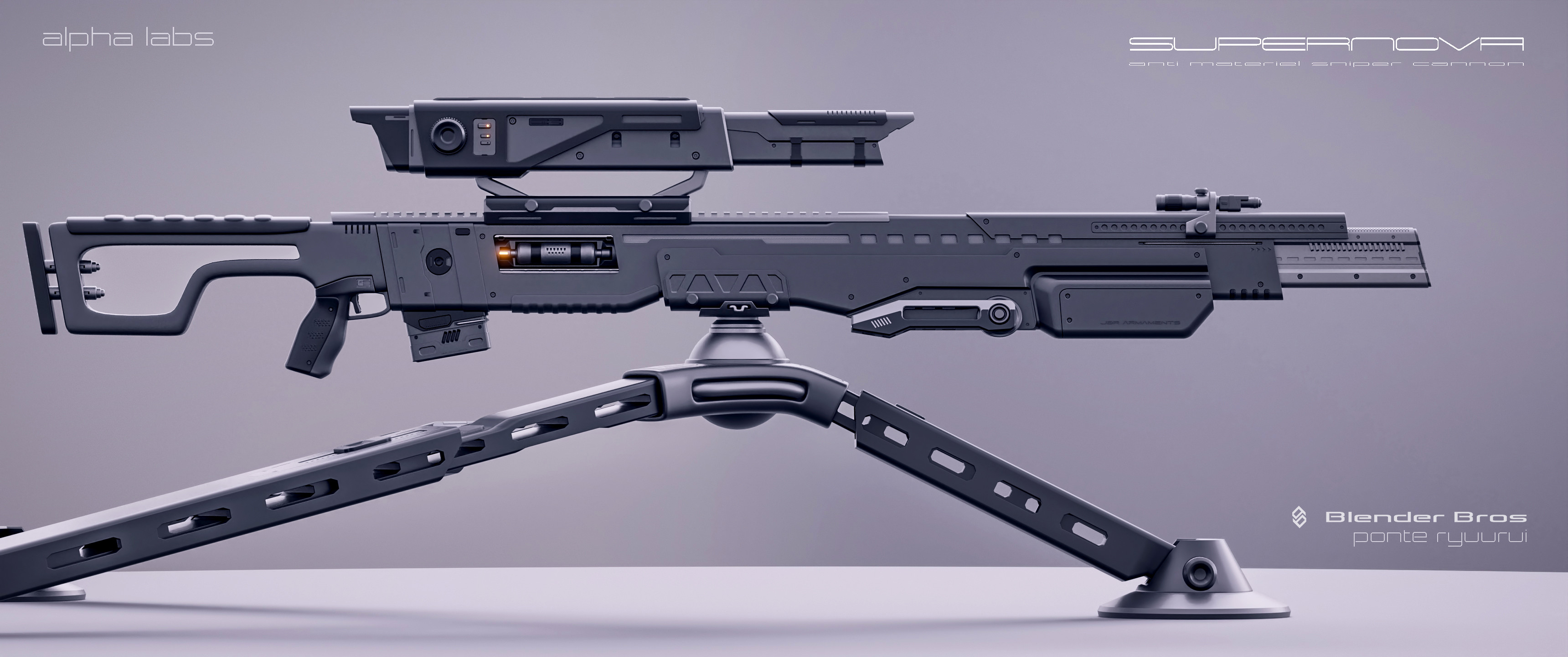 Blender Bros - SciFi Weapon Design in Blender - BlenderBros hard ...