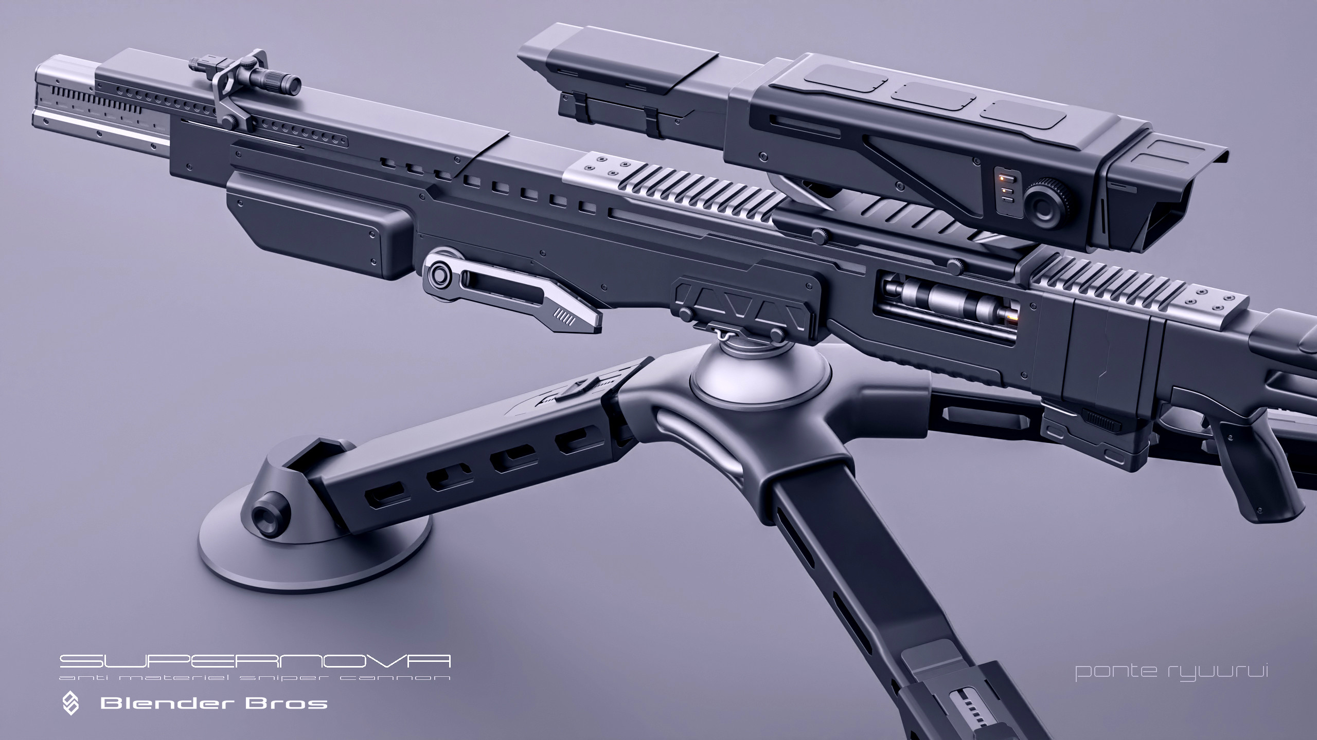 Blender Bros Scifi Weapon Design In Blender Blenderbros Hard Surface Course