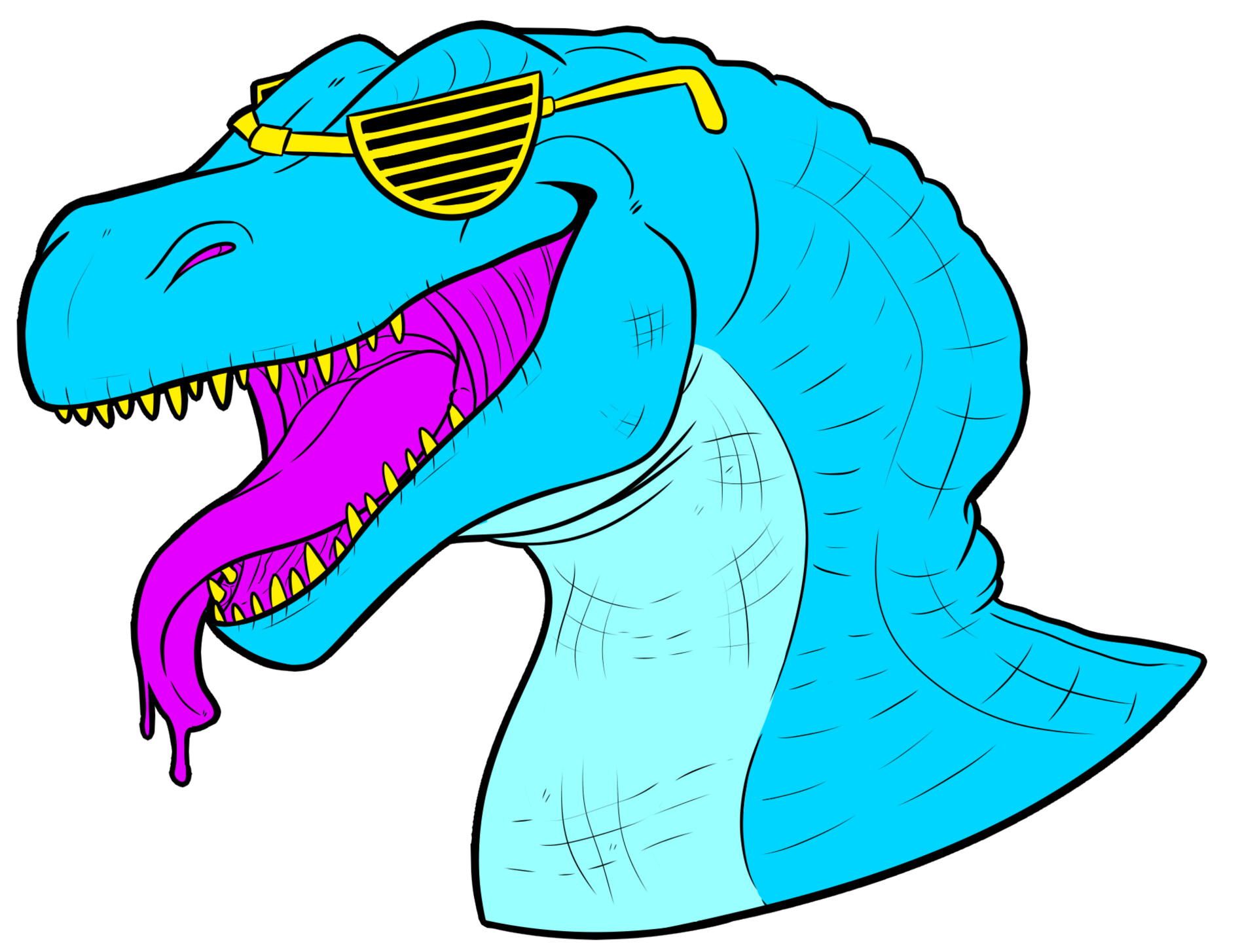 ArtStation - Cool Raptor (T-Shirt Concept design)