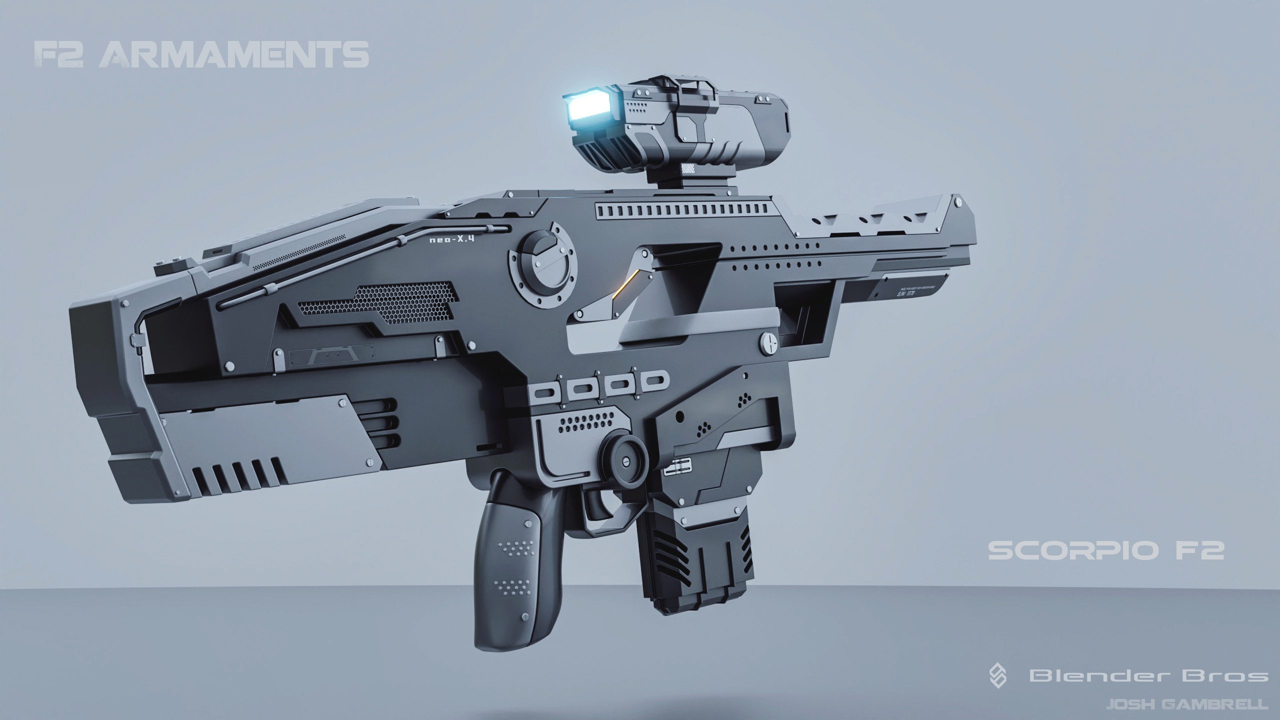 Blender Bros - SciFi Weapon Design in Blender - BlenderBros hard ...