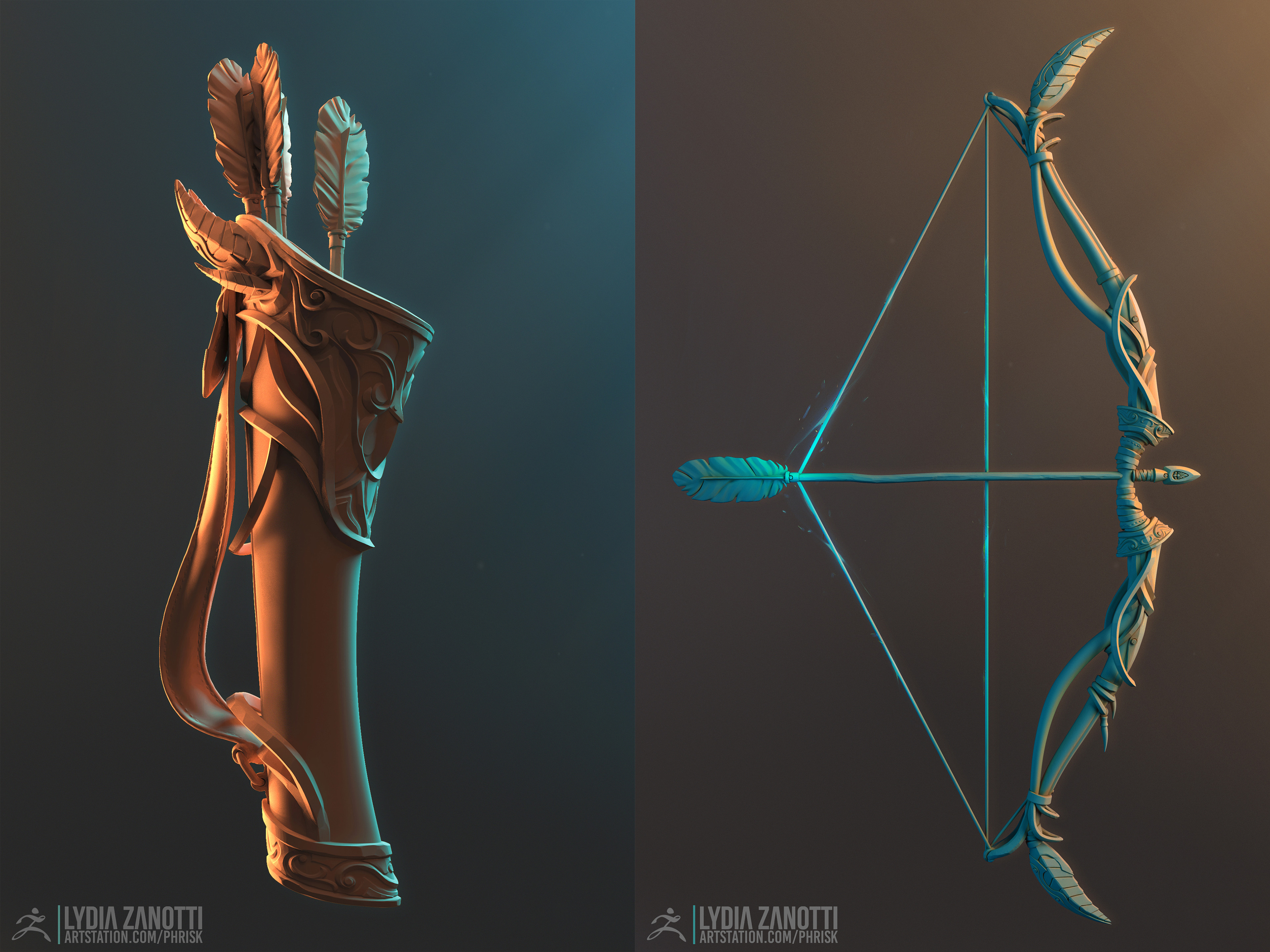 quiver drawing reference