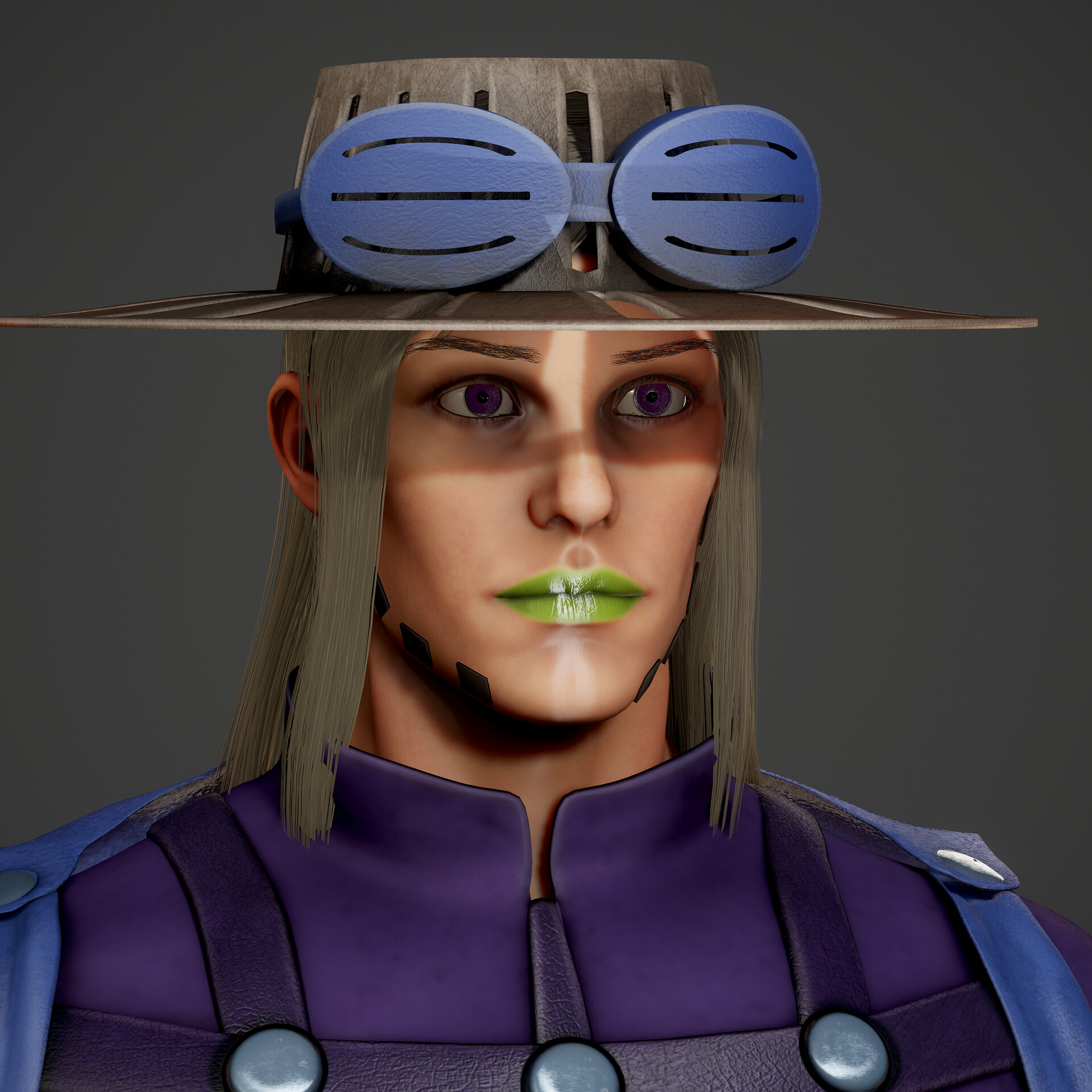 ArtStation - Real-time Gyro Zeppeli fan art