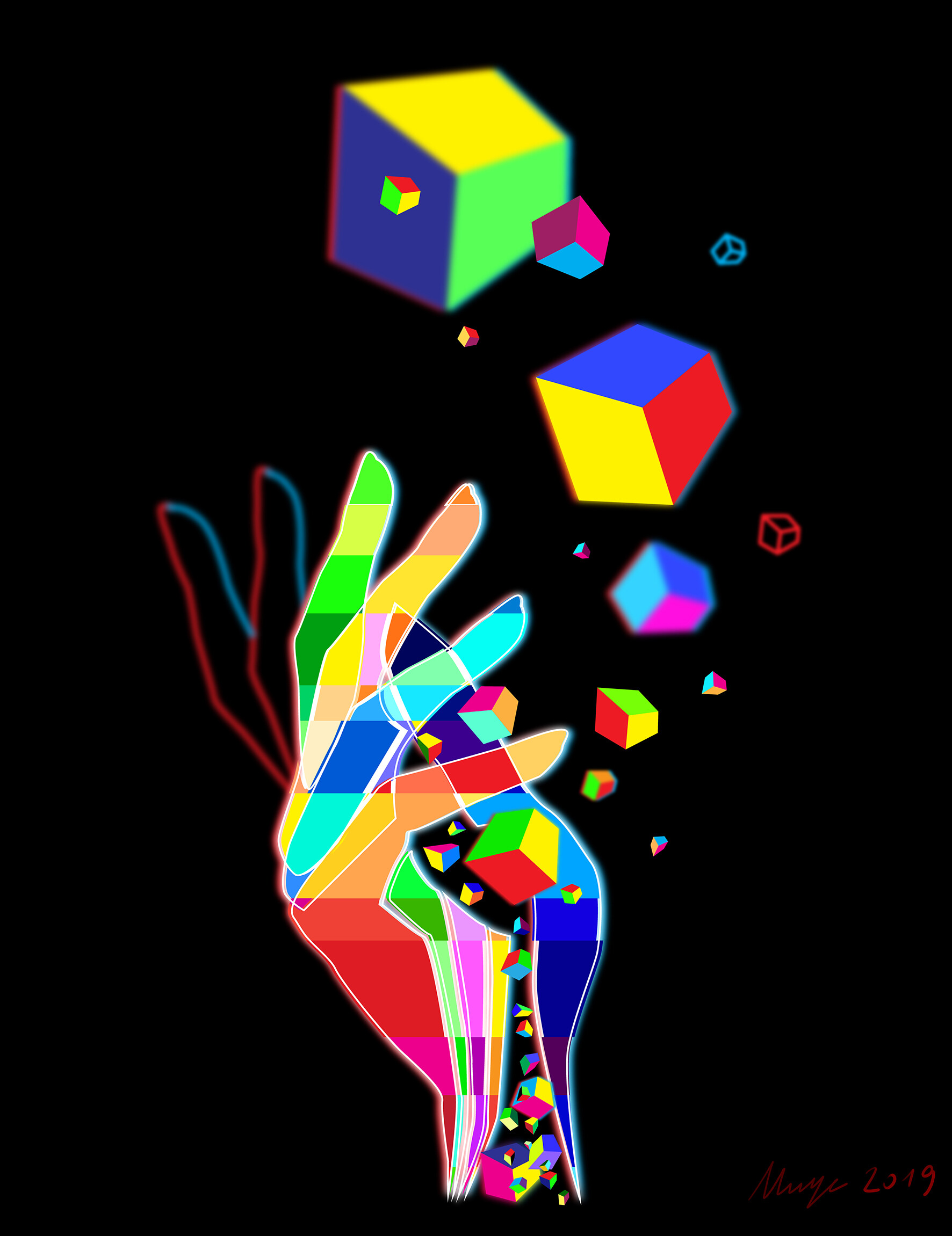 ArtStation - Abstract hand