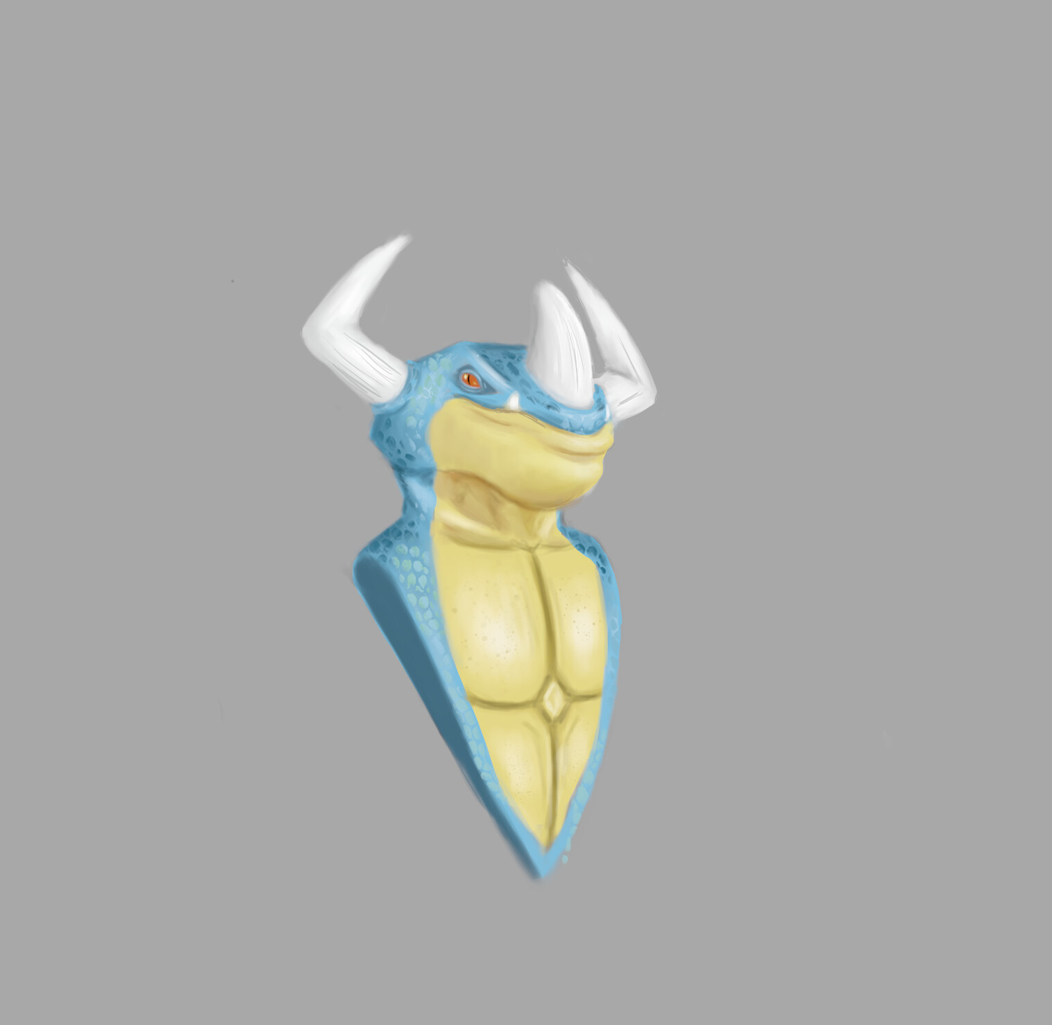 ArtStation - Portrait Half-dragon