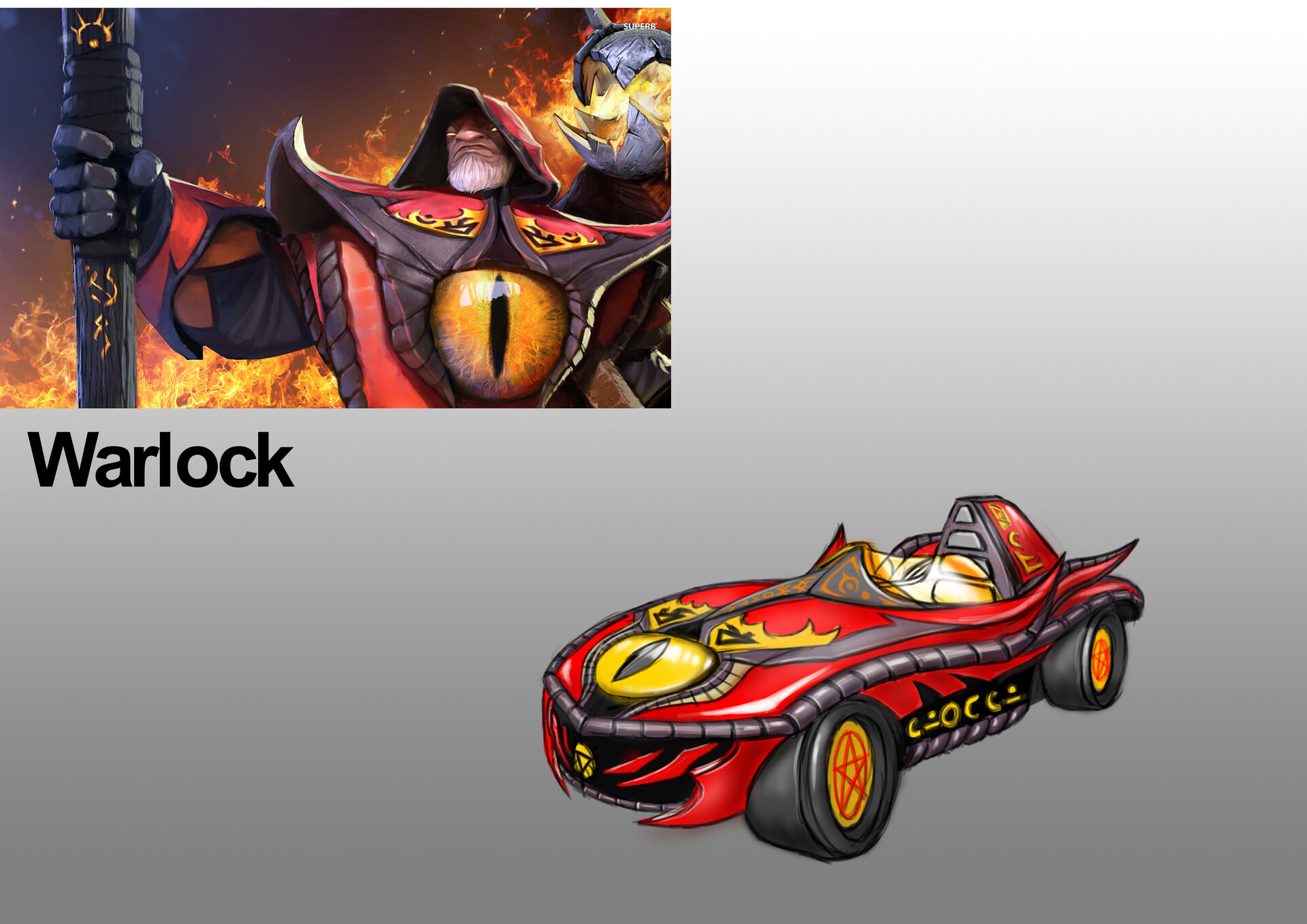 ArtStation - Concept Art - Dota2 Character transform as a Race Car