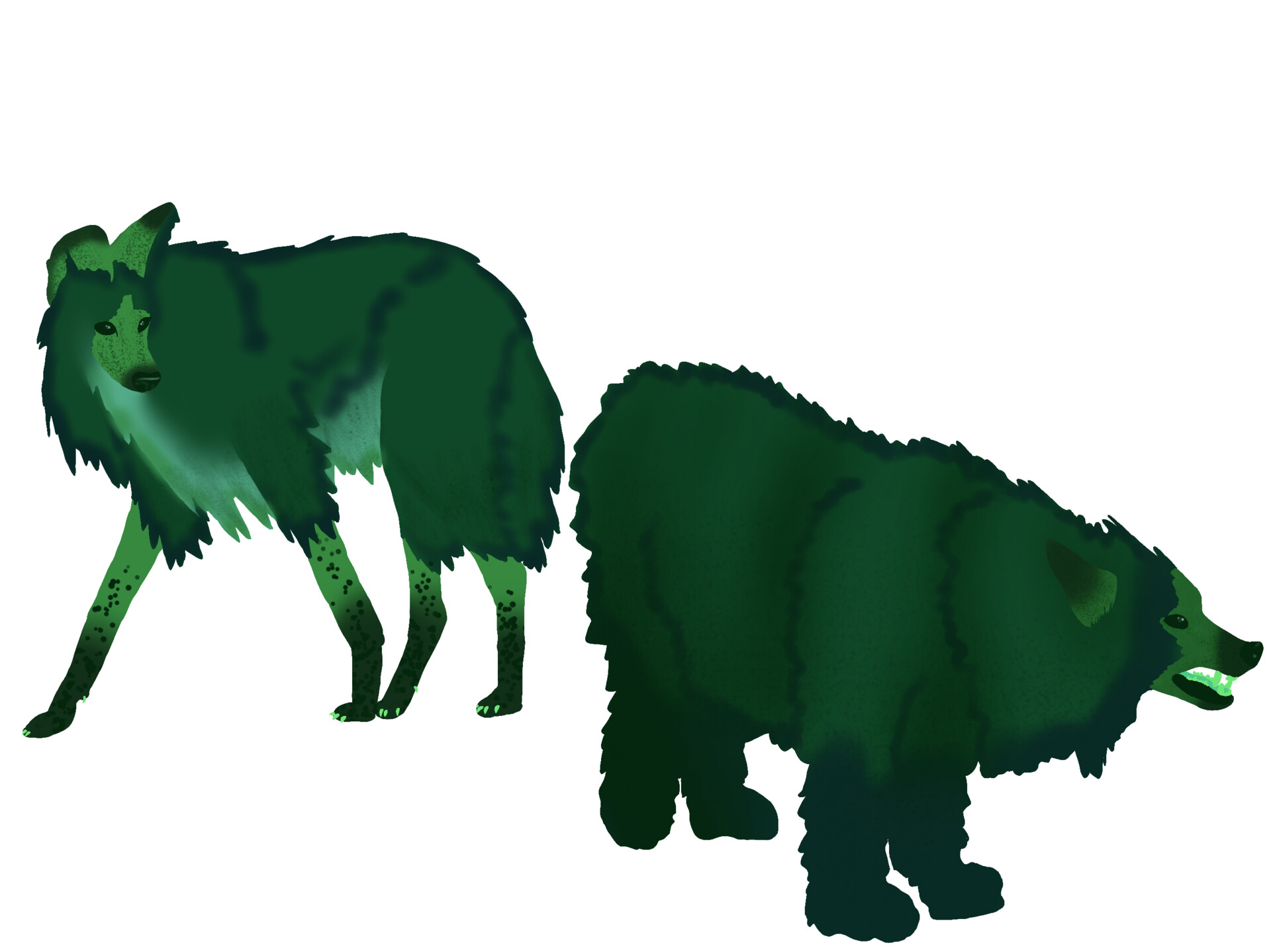 ArtStation - Green Dogs