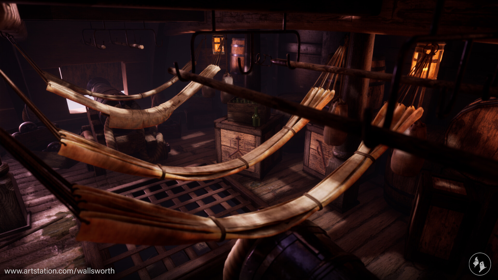 fantasy pirate ship deck