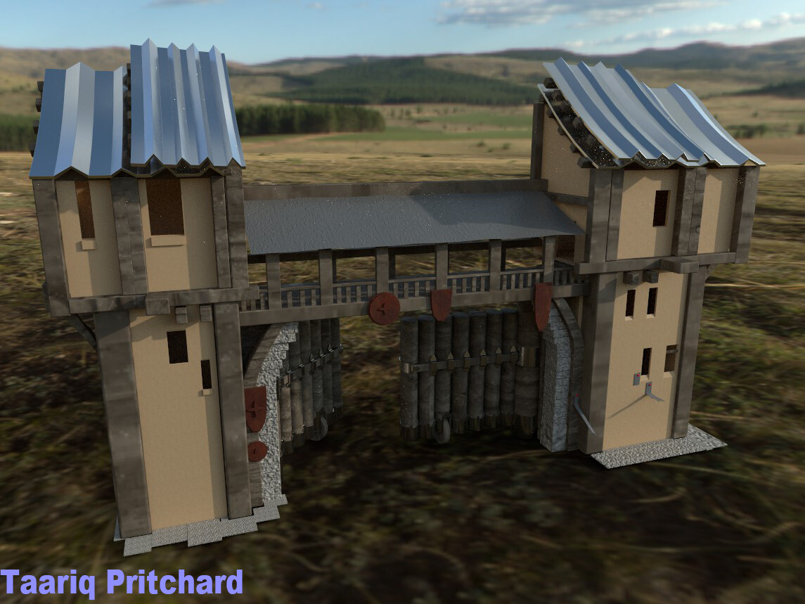 ArtStation - Medieval Gate By Taariq Pritchard