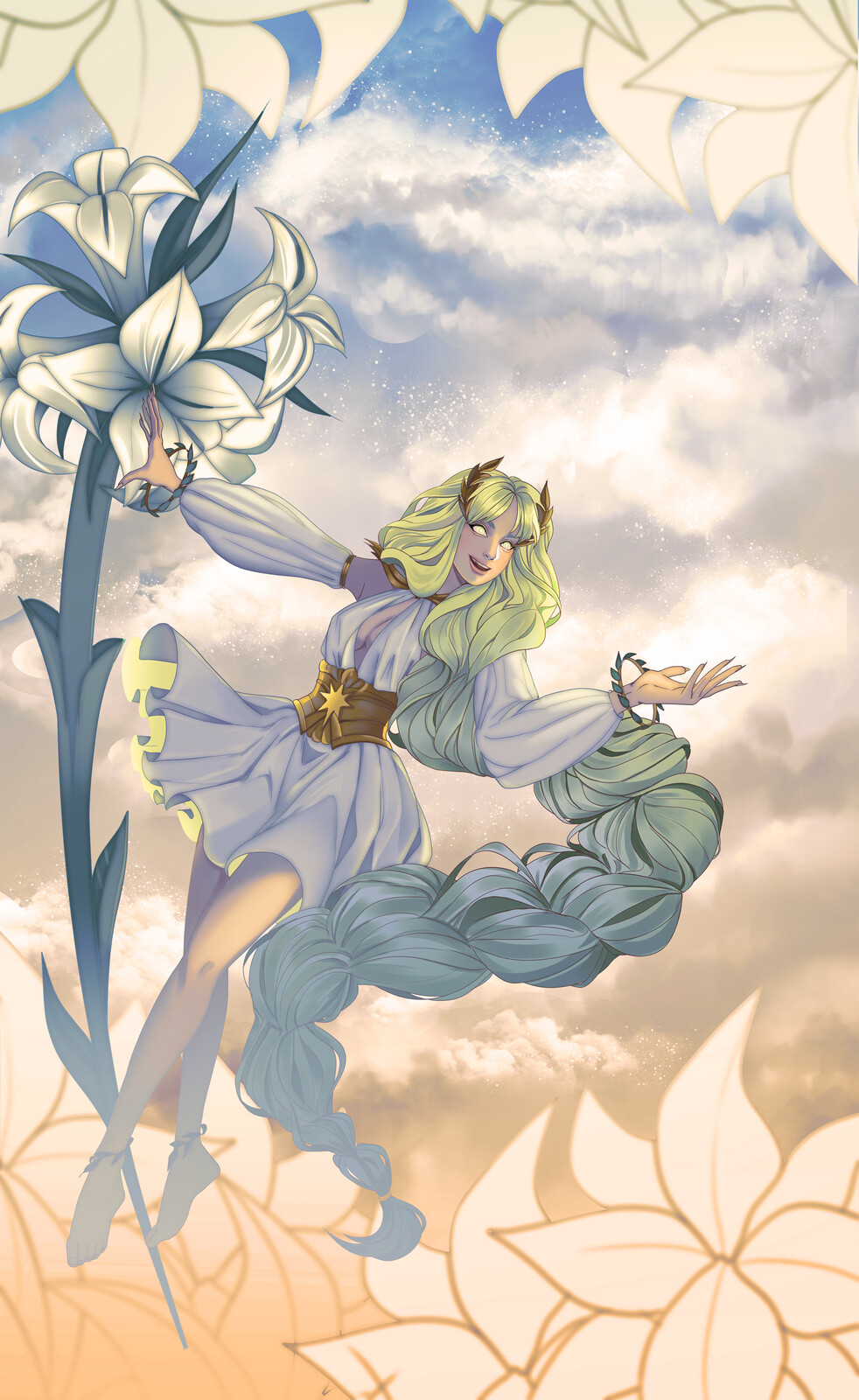 Kateryna Shadrina - FANART afk arena - Flora