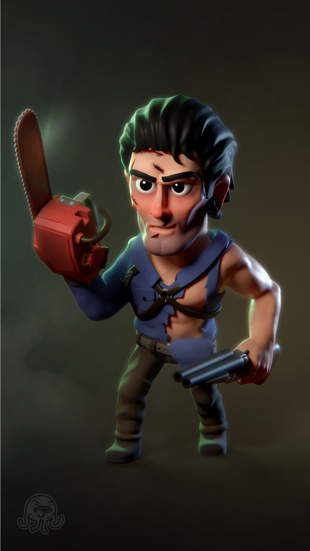 ArtStation - Ash from Evil Dead II
