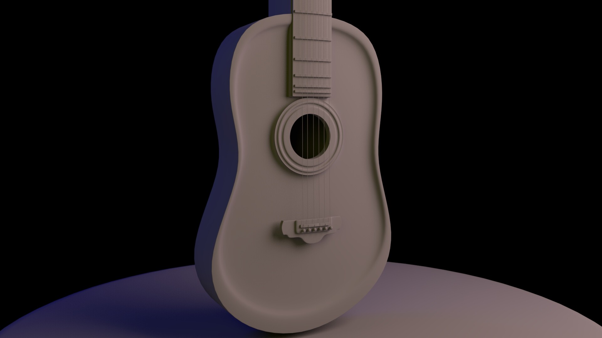 ArtStation - Basic Guitar 3D Model