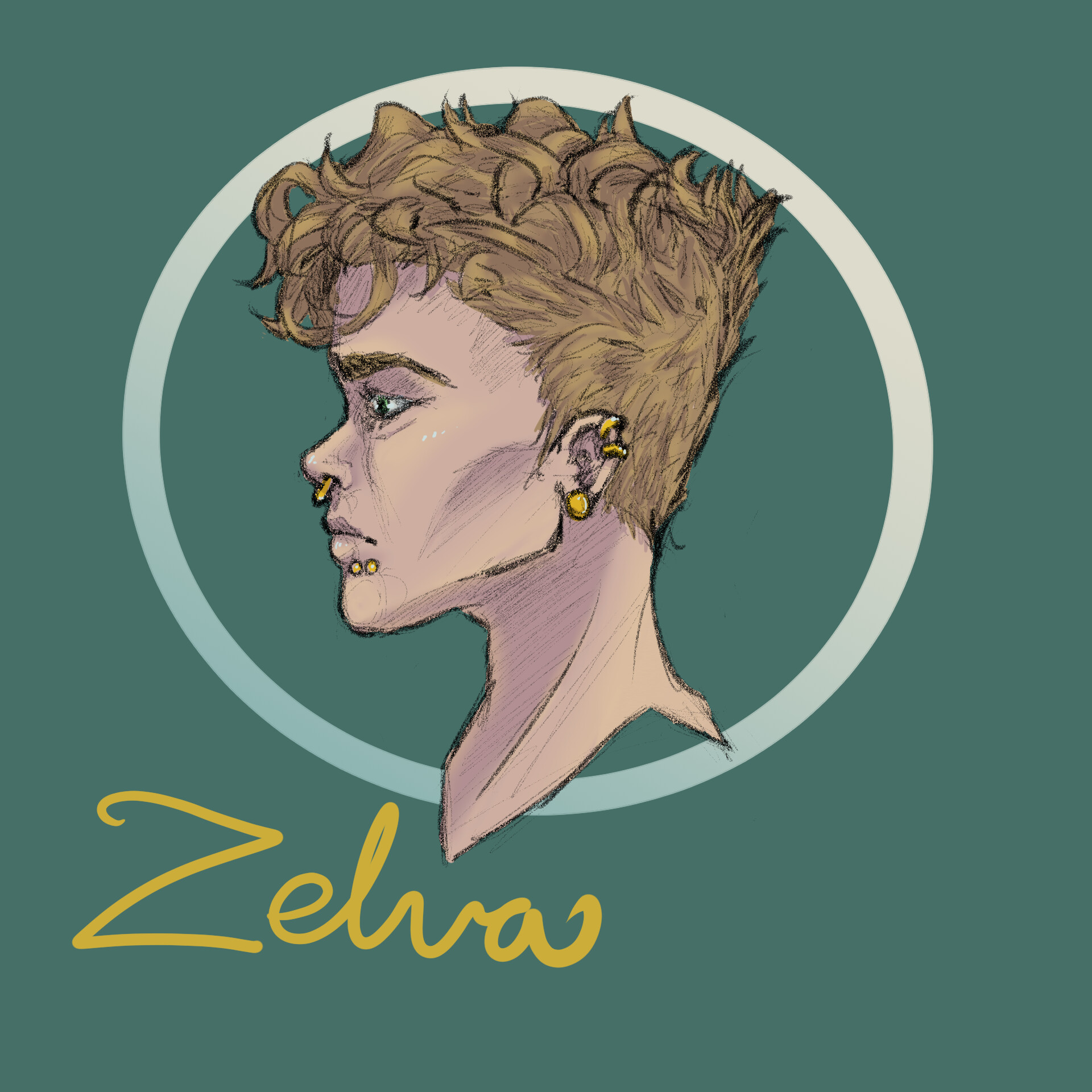 ArtStation - Human OC Profile Sketch