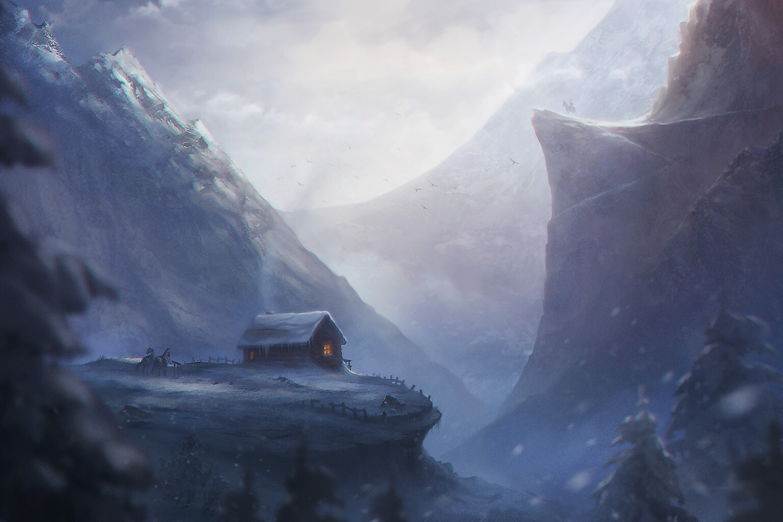 ArtStation - Environment Concept: Mountain Shack