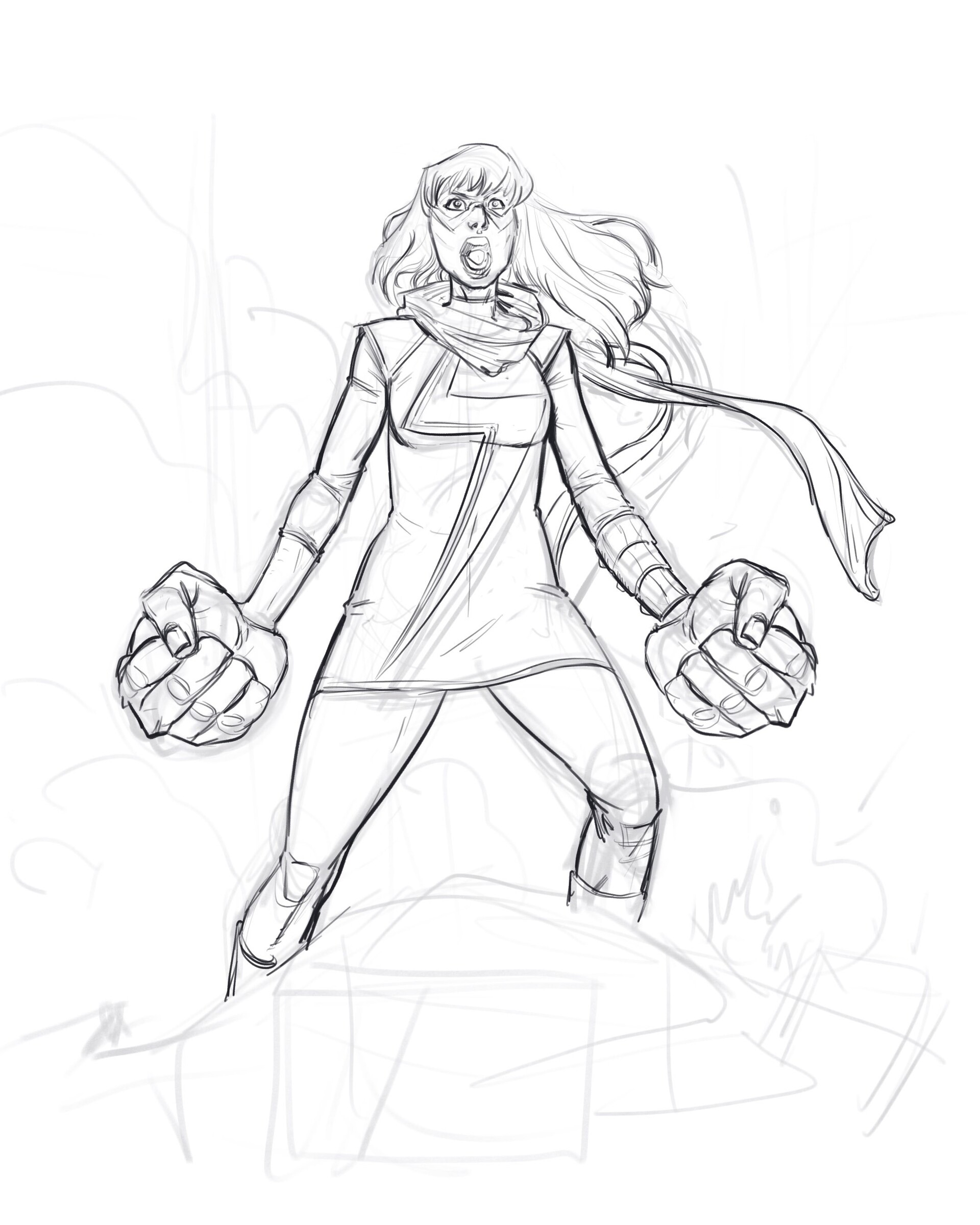 ms marvel coloring pages