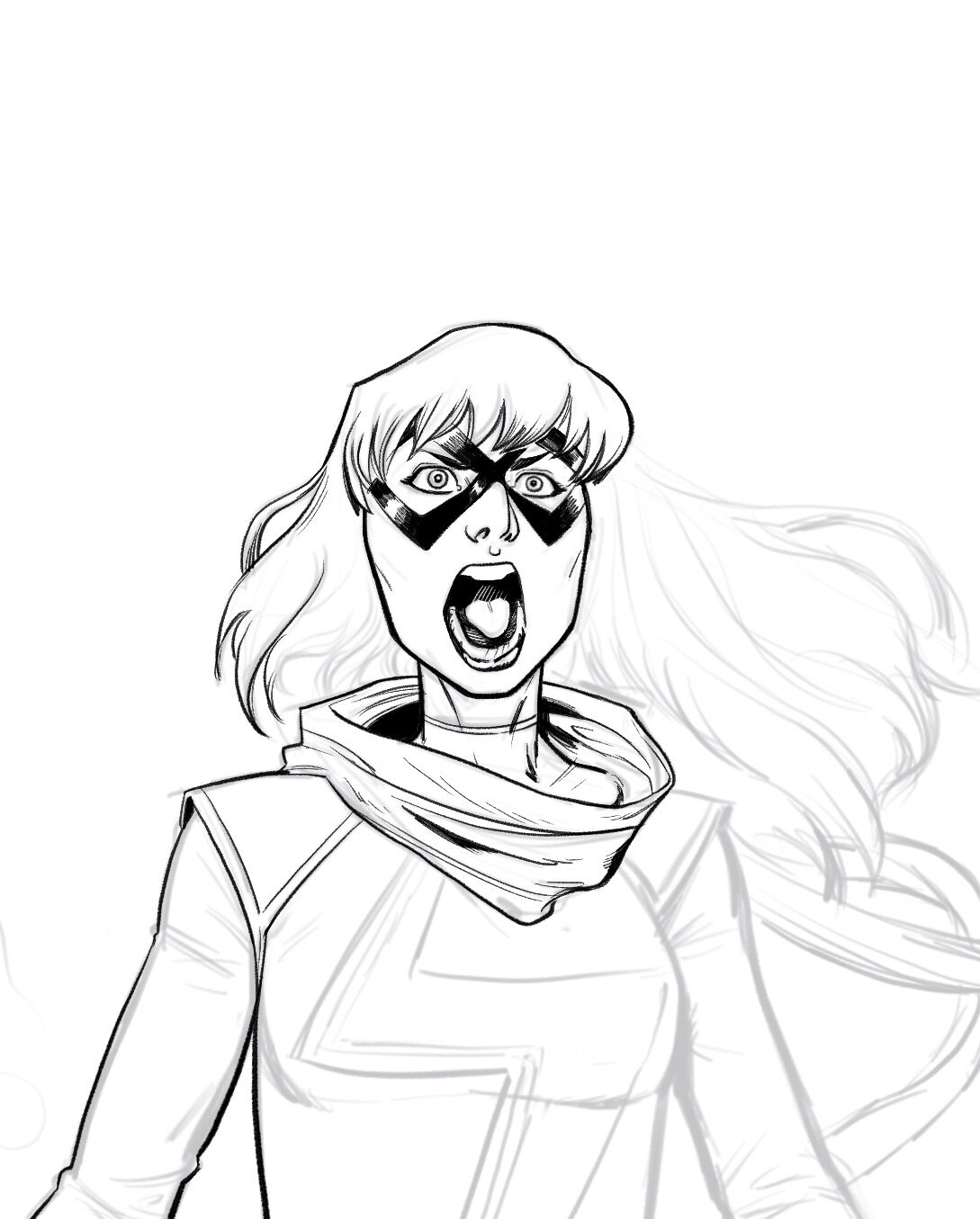ms marvel coloring sheet