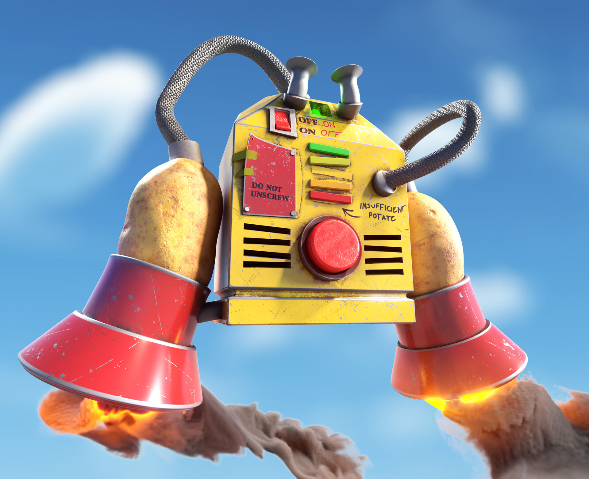 ArtStation - Potato Powered Jetpack A.K.A Spudnik