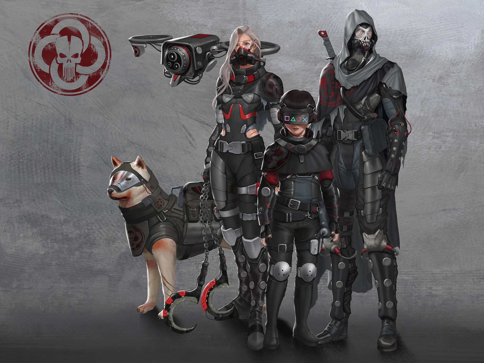 ArtStation - Post apocalyptic Squad concept