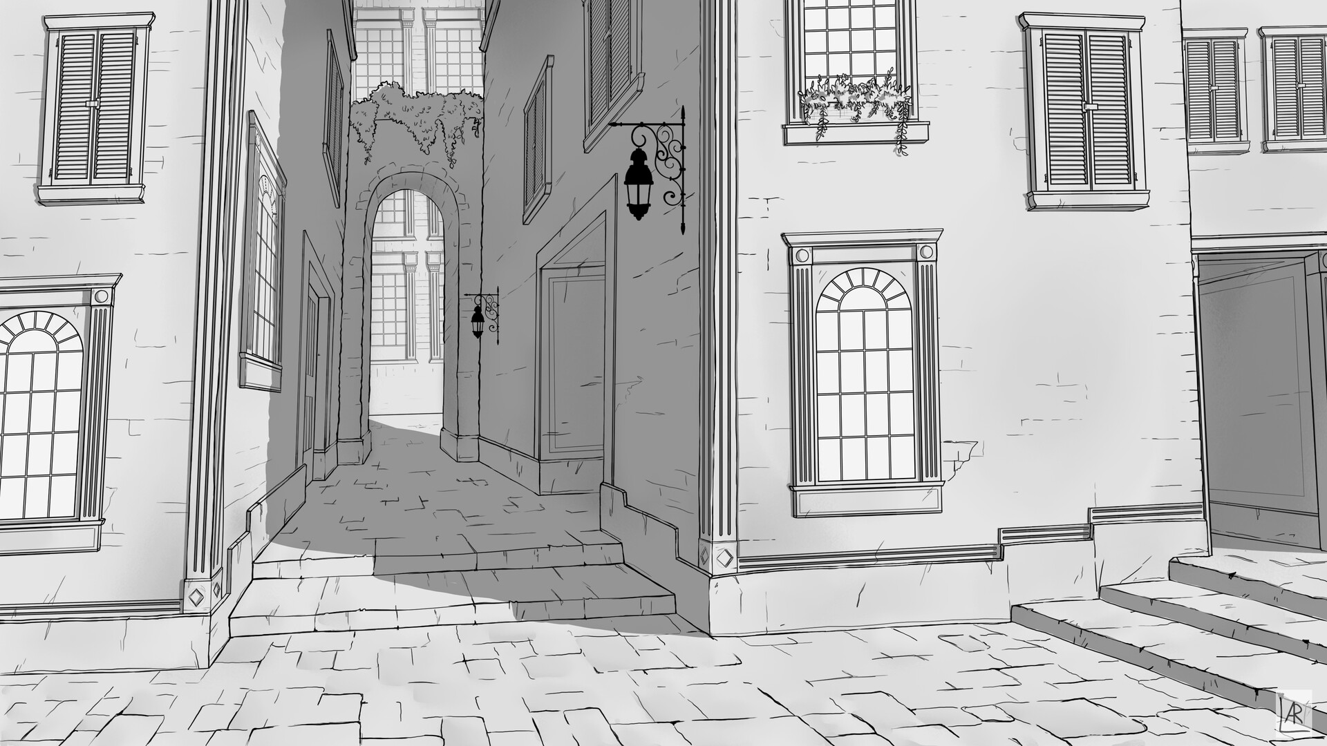 ArtStation - Linework Alley