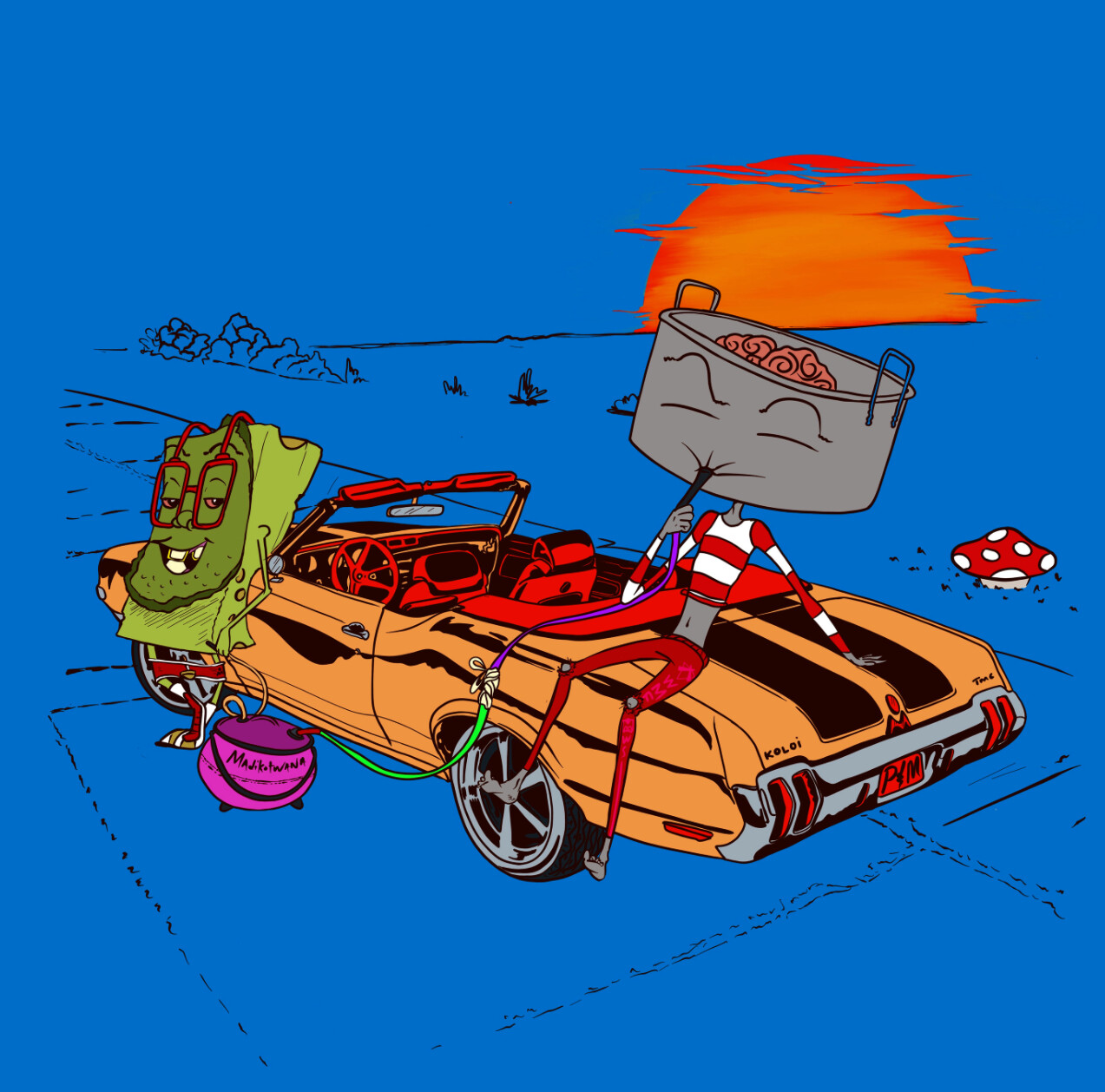 ArtStation - Pothead & Mushroom | Chillas | Kharakter Design