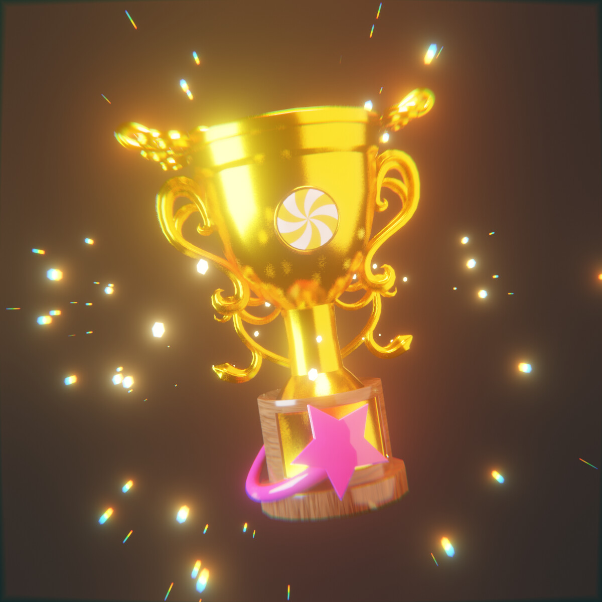 ArtStation - Low Poly Gold Trophy