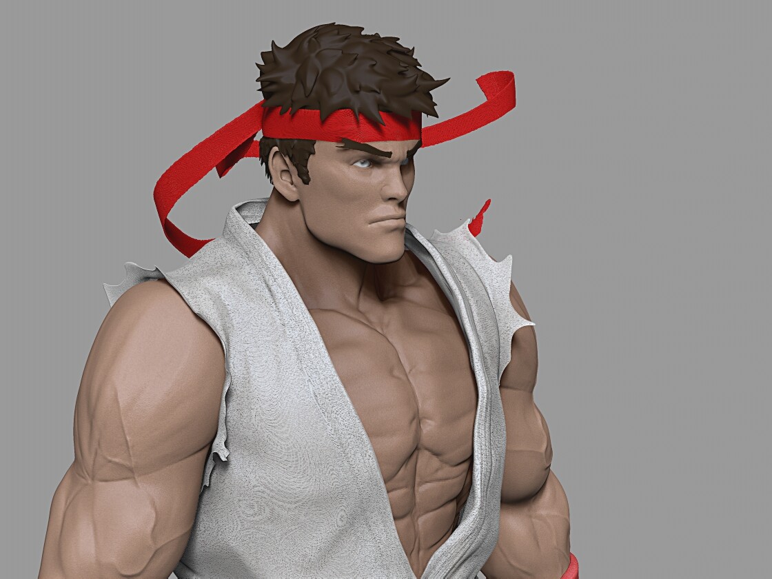 ArtStation - Ryu street fighter (wip)