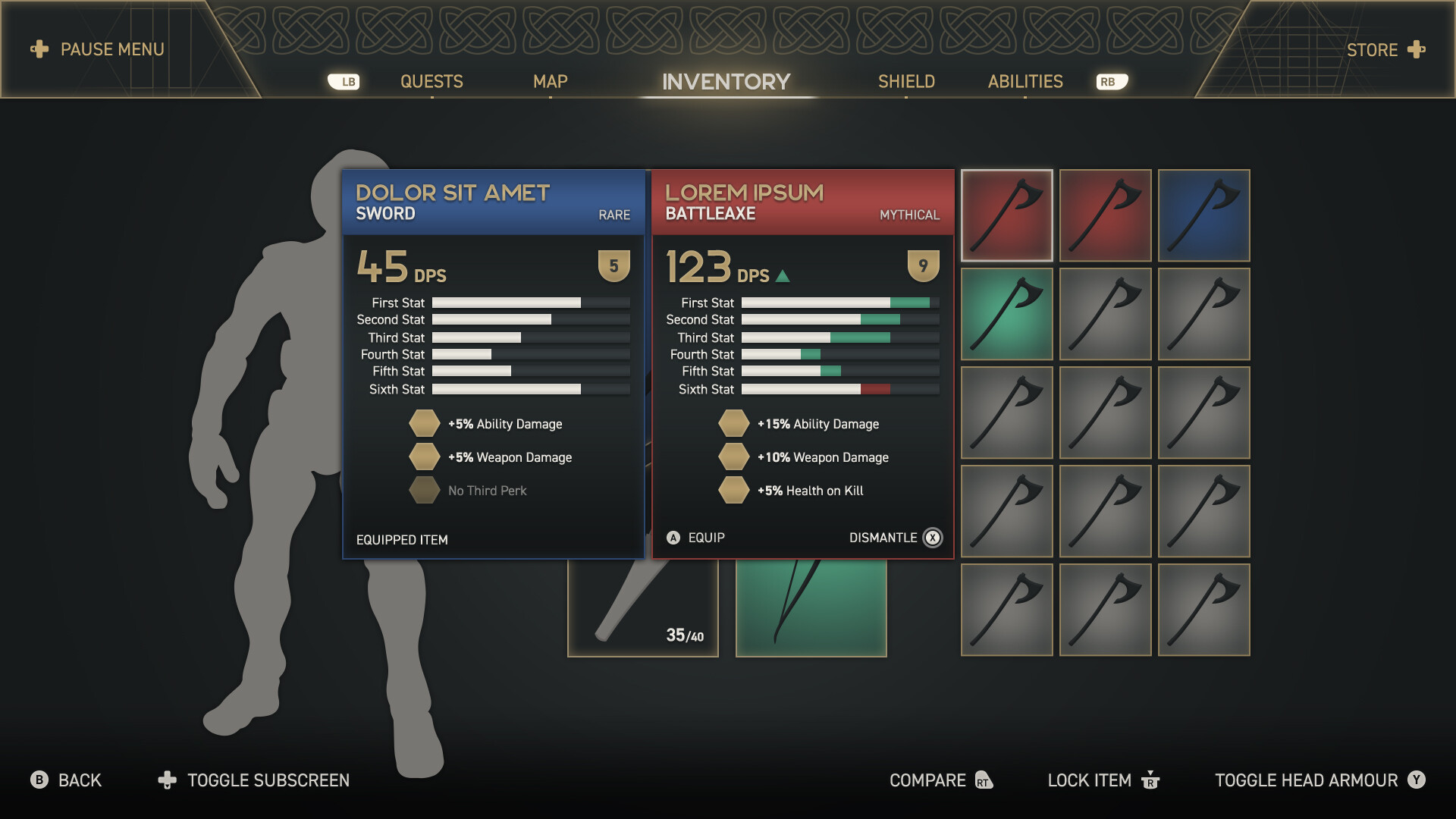 ArtStation - Son of Skaði (Inventory Concept)