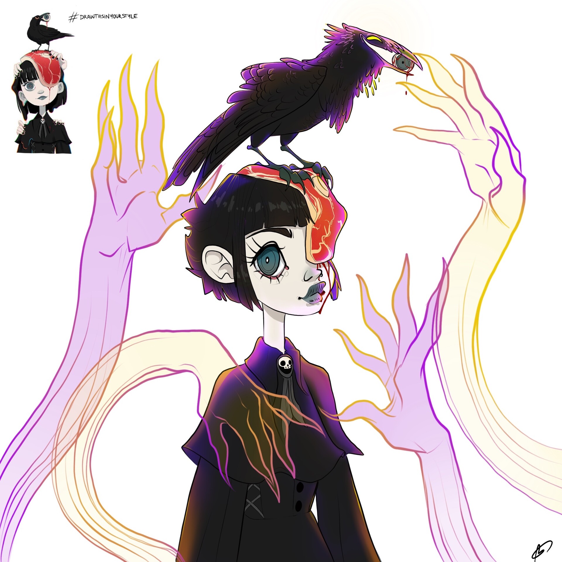 ArtStation - Goth girl